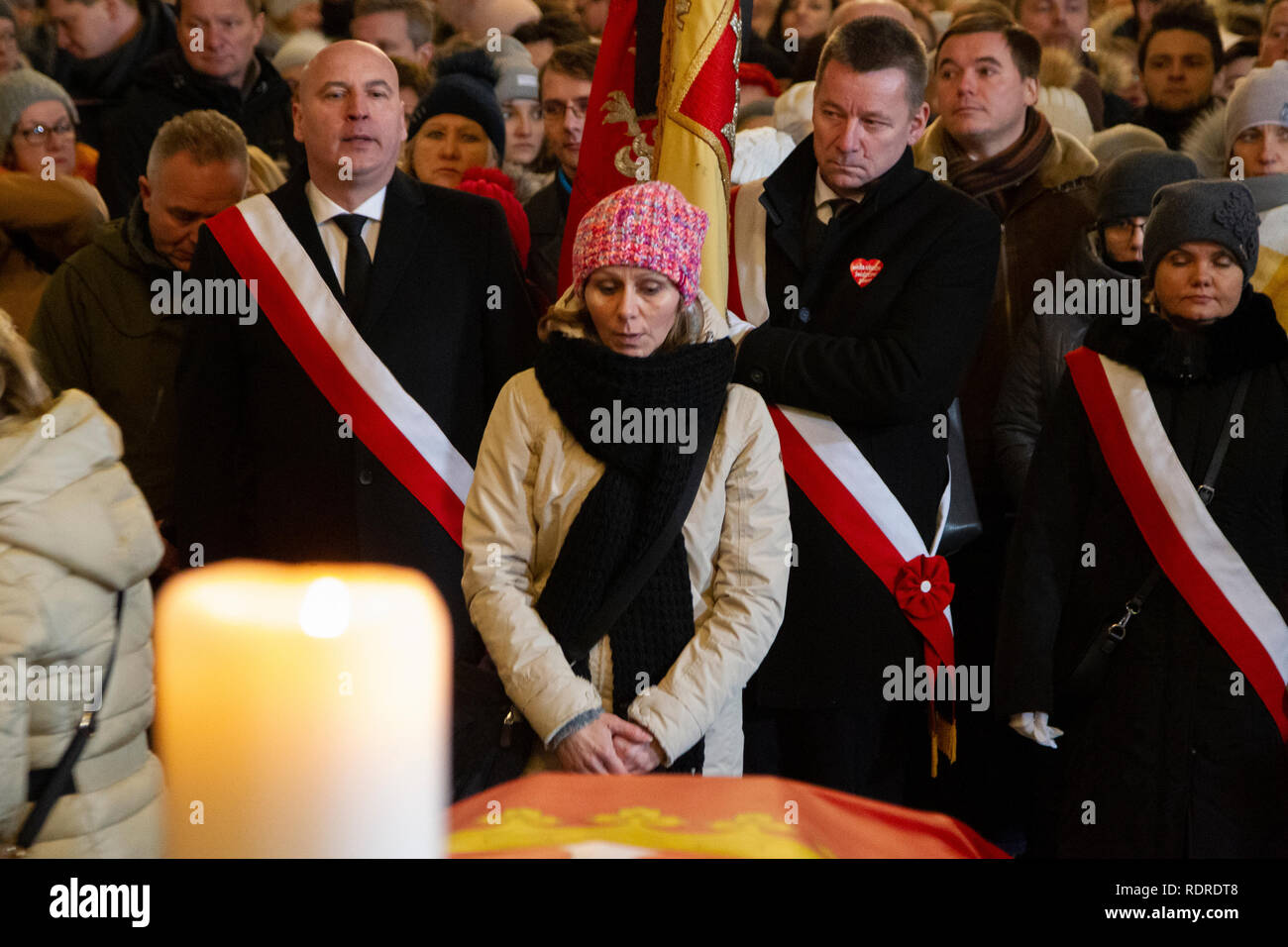 Gdansk, Poland 18th January 2019. Funeral Procession of Mayor Pawel ...