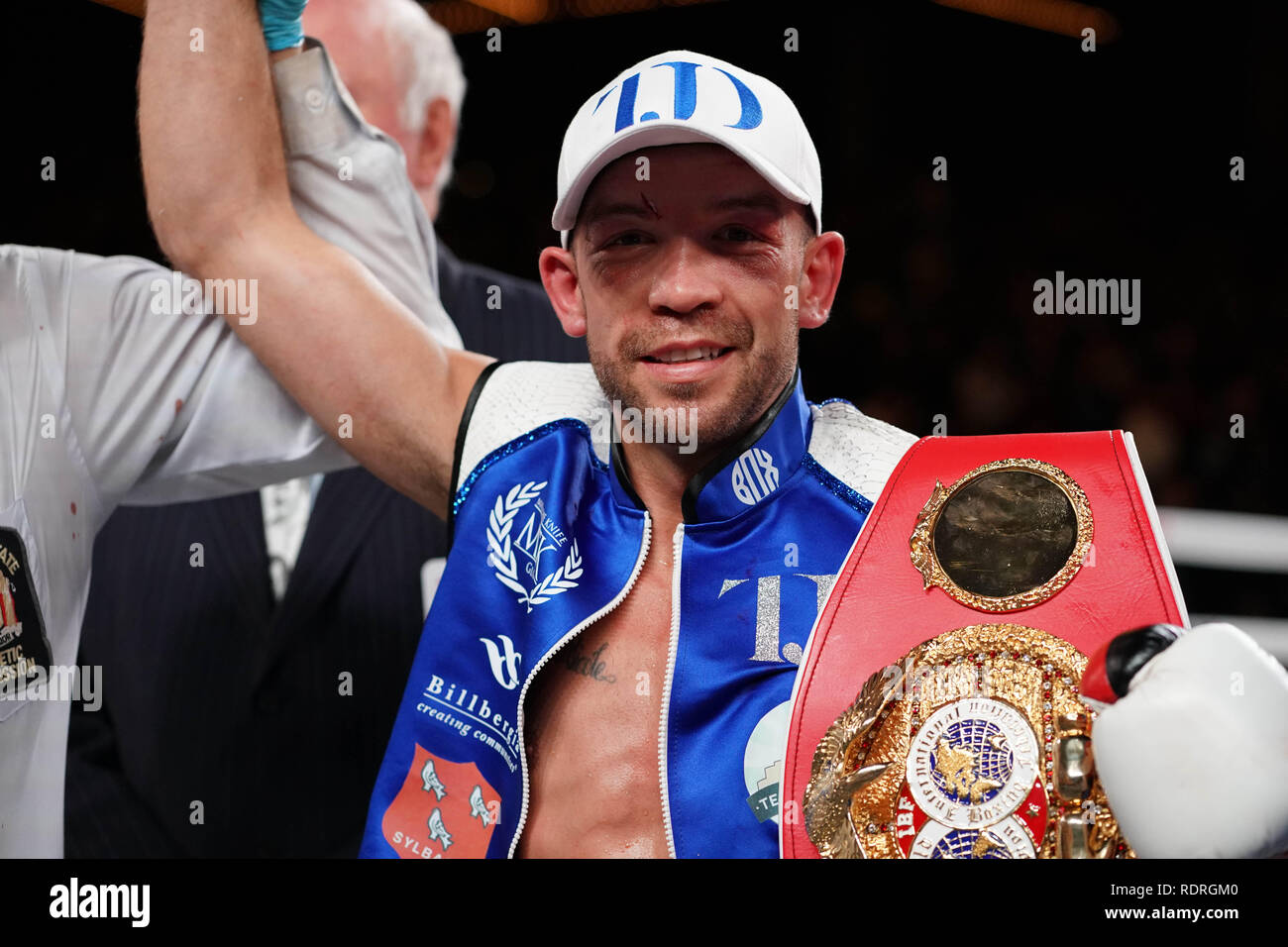 New York, New York, USA. 18th Jan, 2019. TJ DOHENY poses after ...