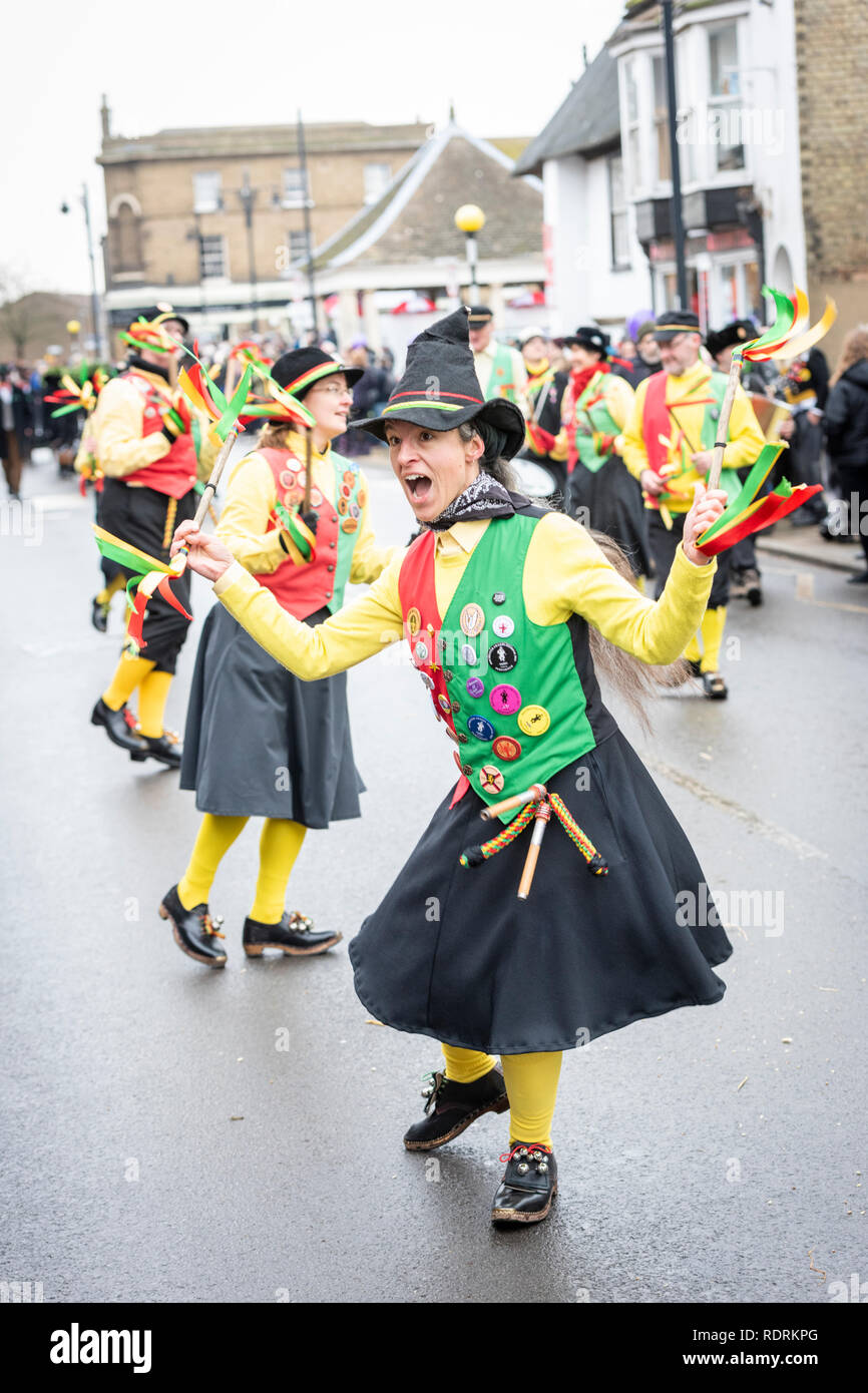 Whittlesey straw bear parade hi-res stock photography and images - Alamy