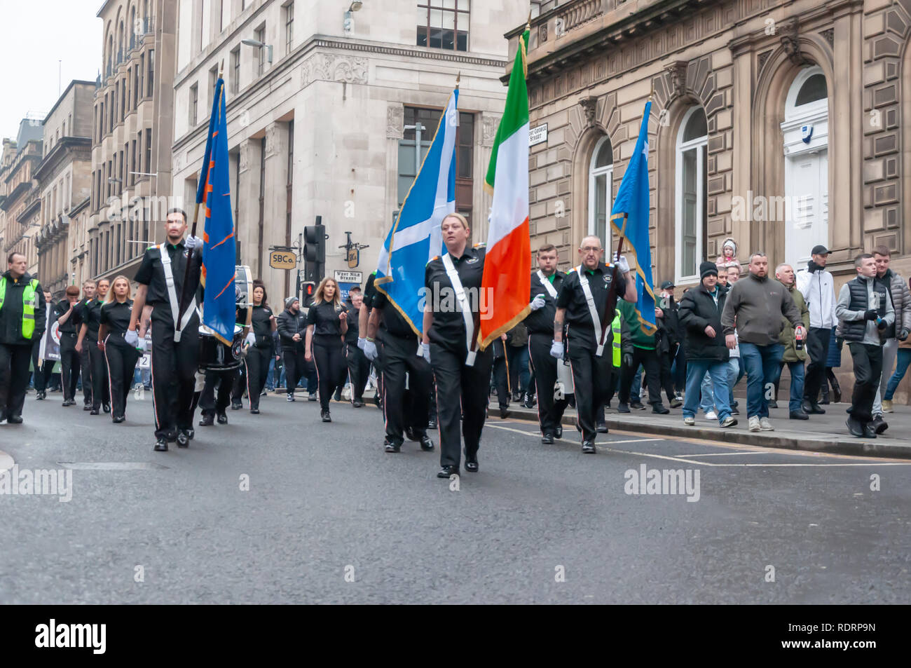 Glasgow, Scotland, UK. 19th January, 2019. Members of the West of ...