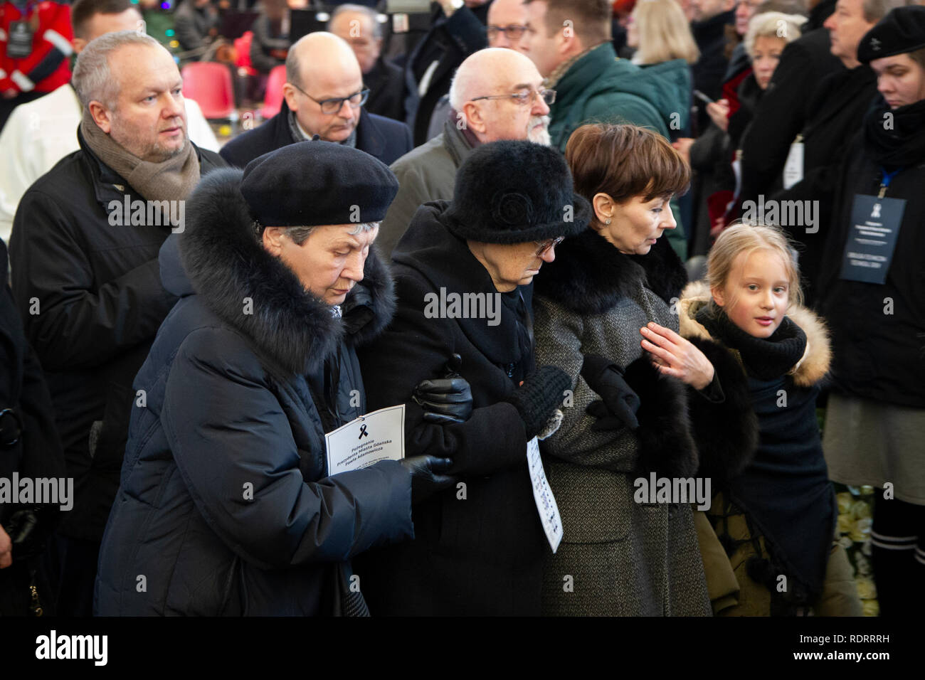 Gdansk, Poland 19th January 2019. Funeral of the Mayor of Gdansk, Pawel ...