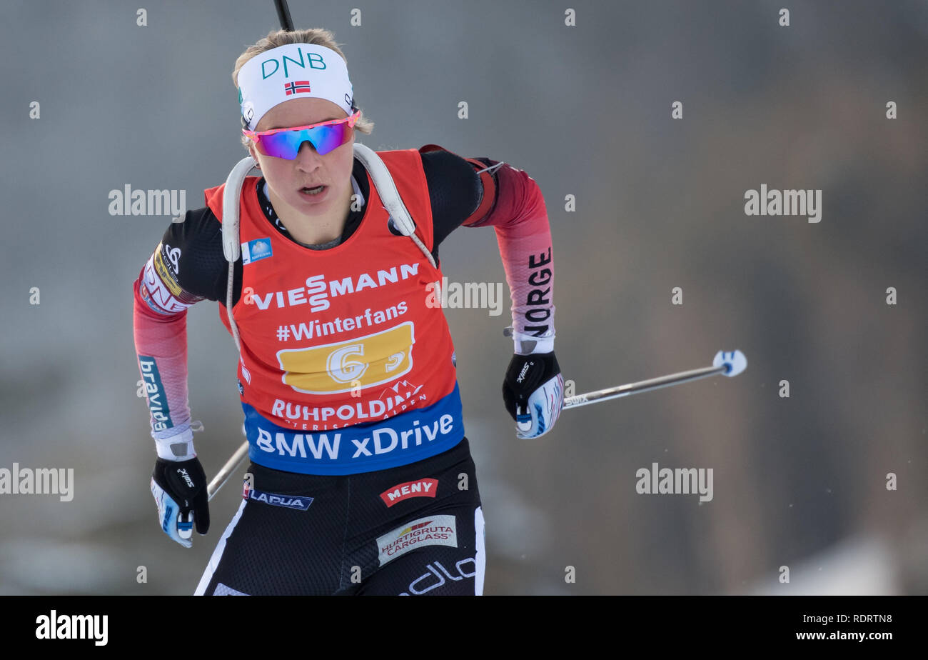 Ruhpolding, Germany. 19th Jan, 2019. Biathlon: World Cup, 4 x 6 km ...