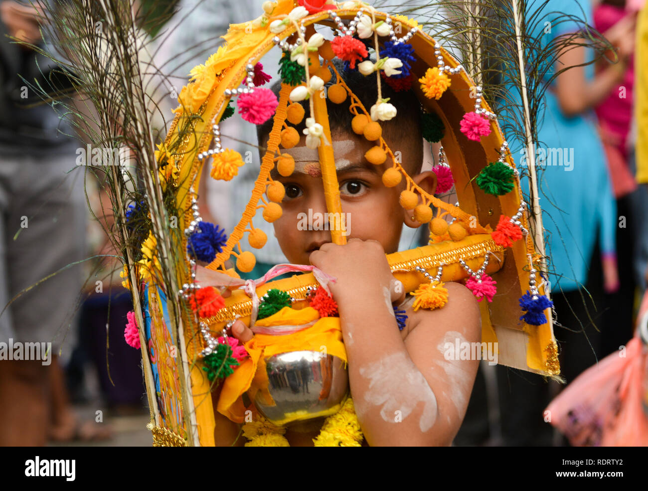 Kuala Lumpur, Kuala Lumpur, Malaysia. 19th Jan, 2019. A Hindu devotee ...