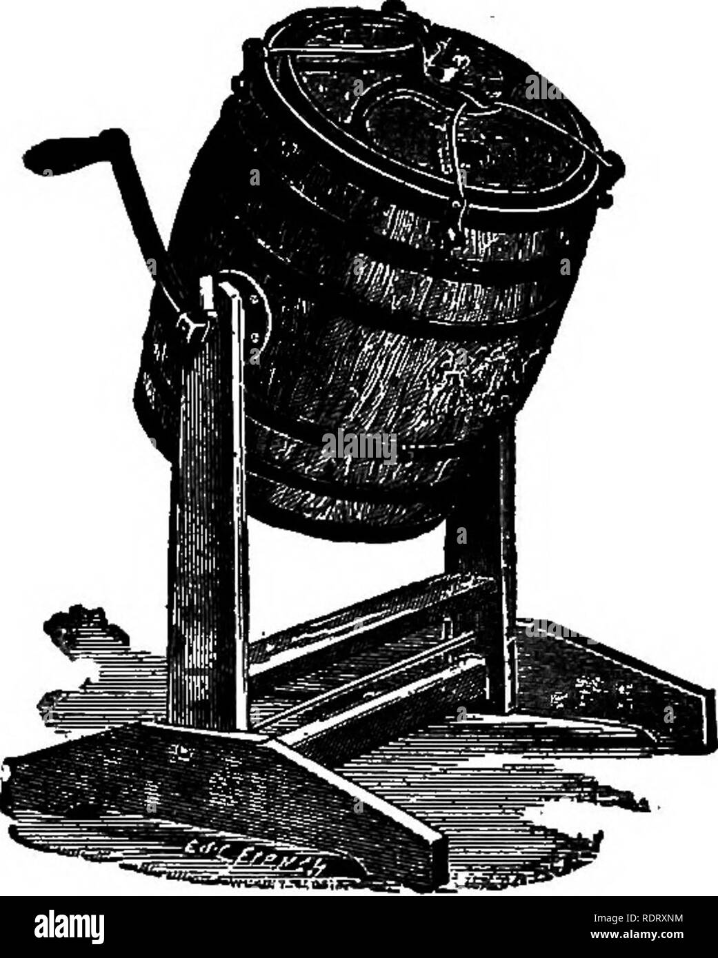 Butter Churn Black and White Stock Photos & Images - Alamy