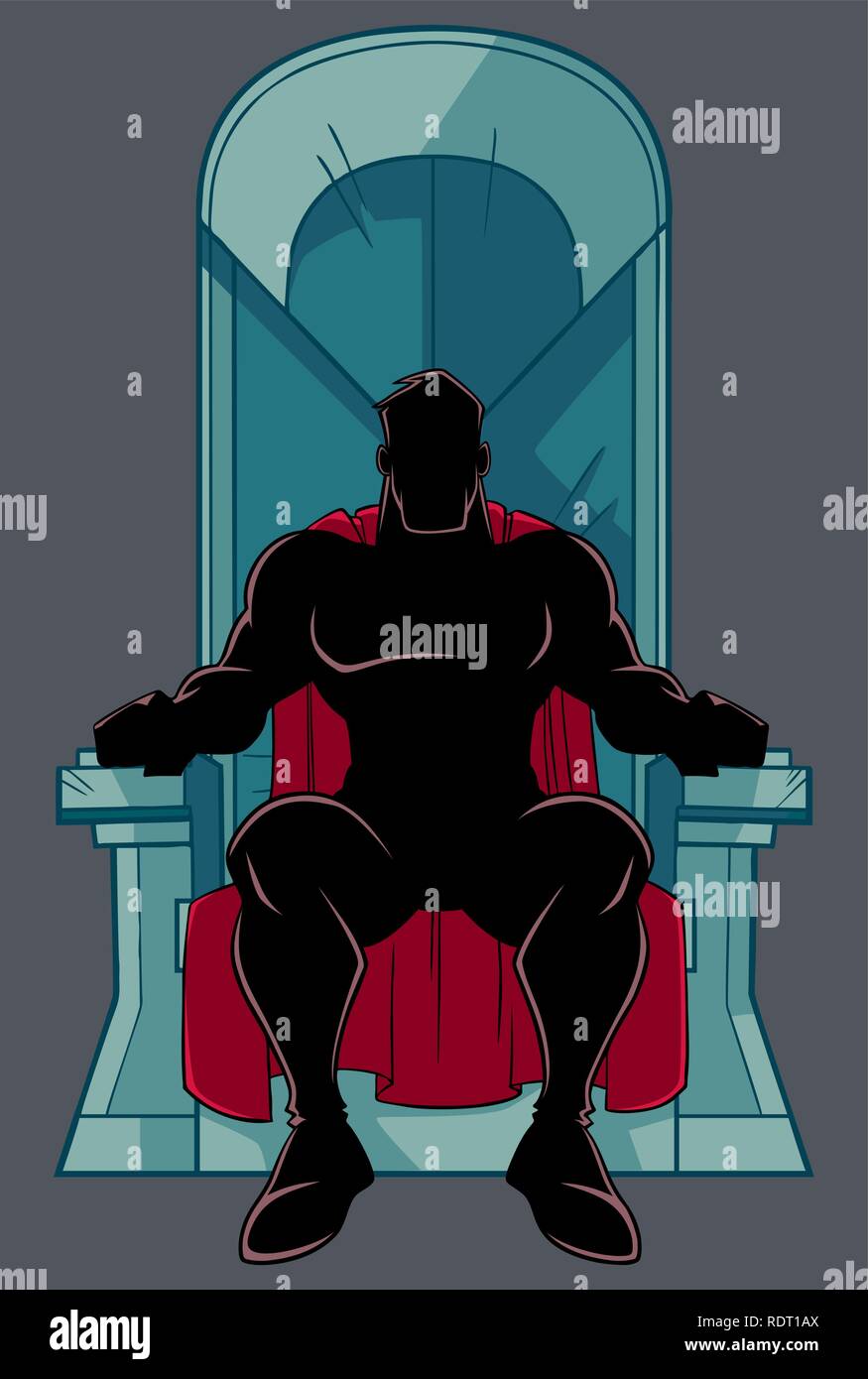 King on throne character Stock Vector Images - Alamy