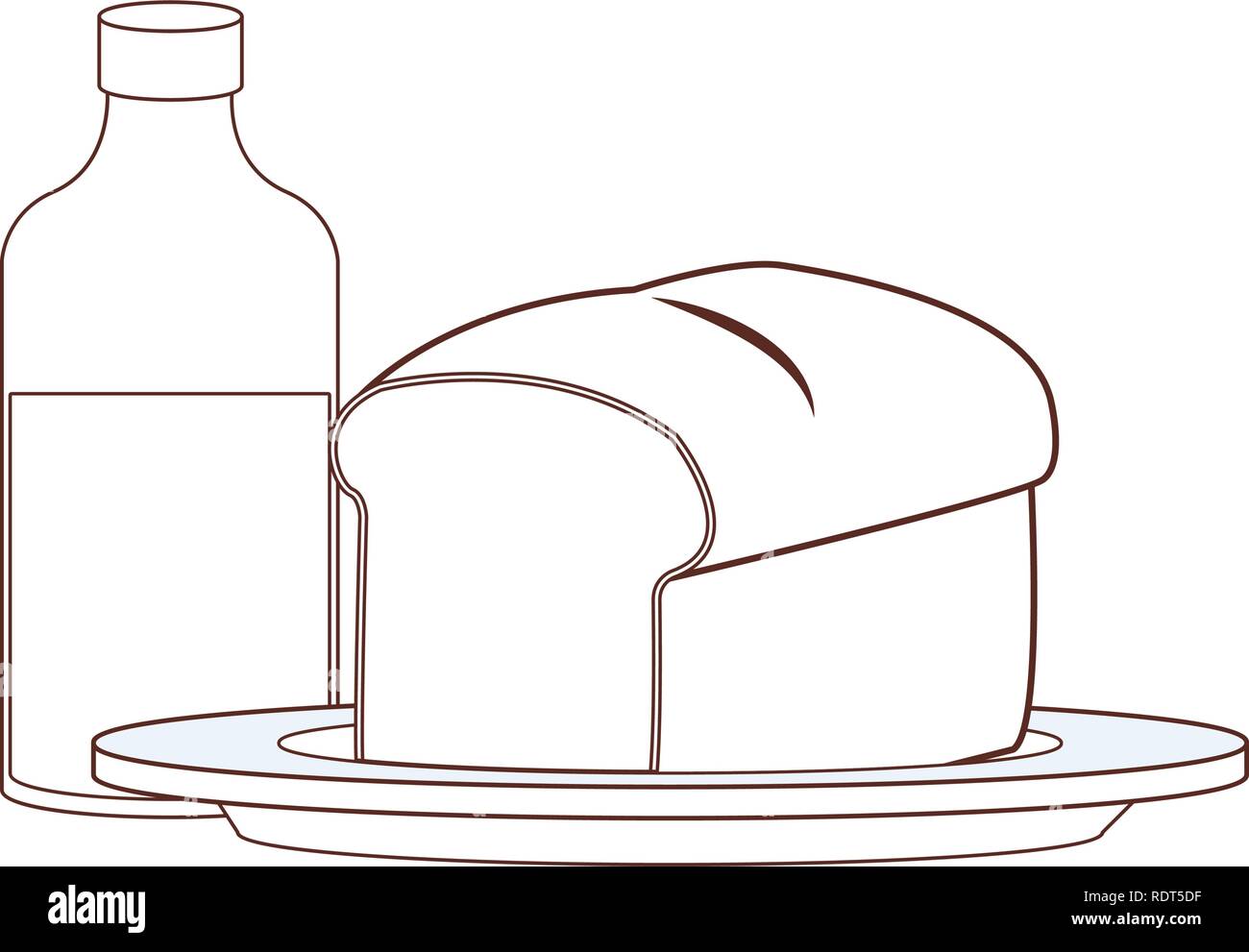 Cooking almond milk Stock Vector Images - Alamy