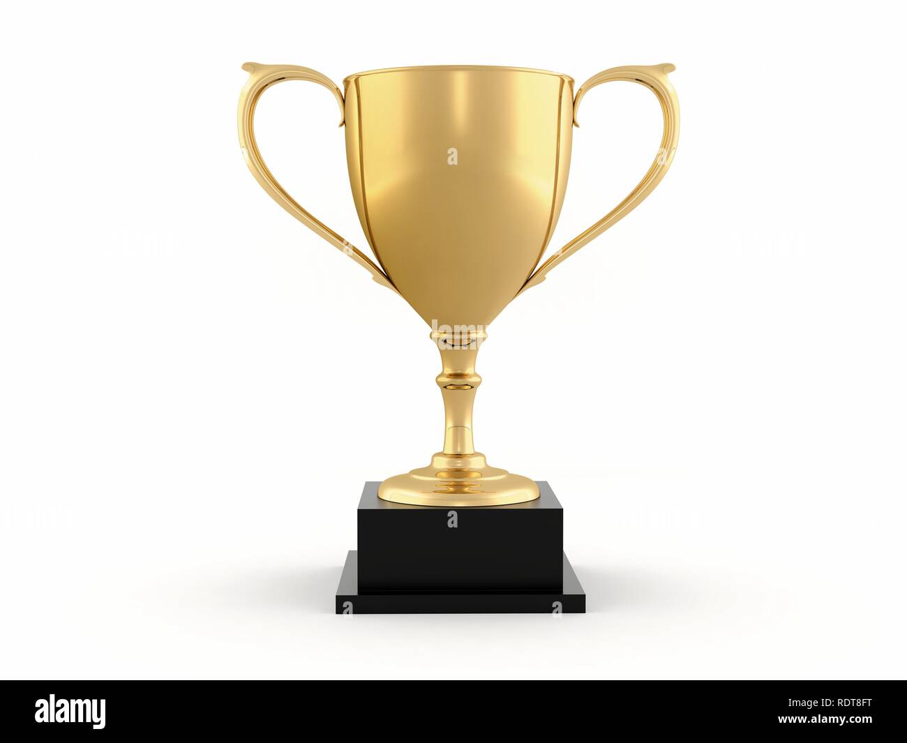 Gold trophy cup Stock Photo - Alamy