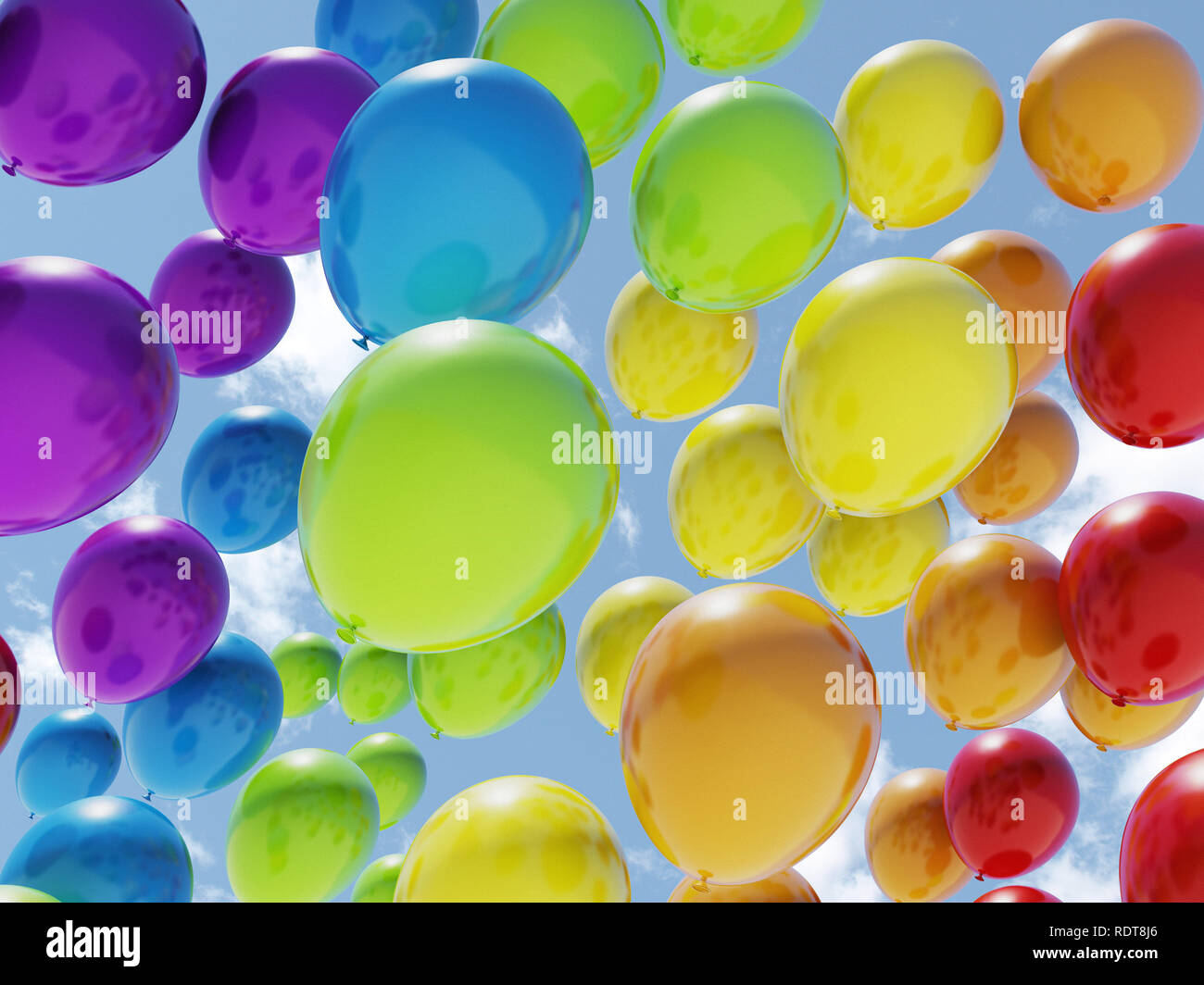 Rainbow ballon hi-res stock photography and images - Alamy