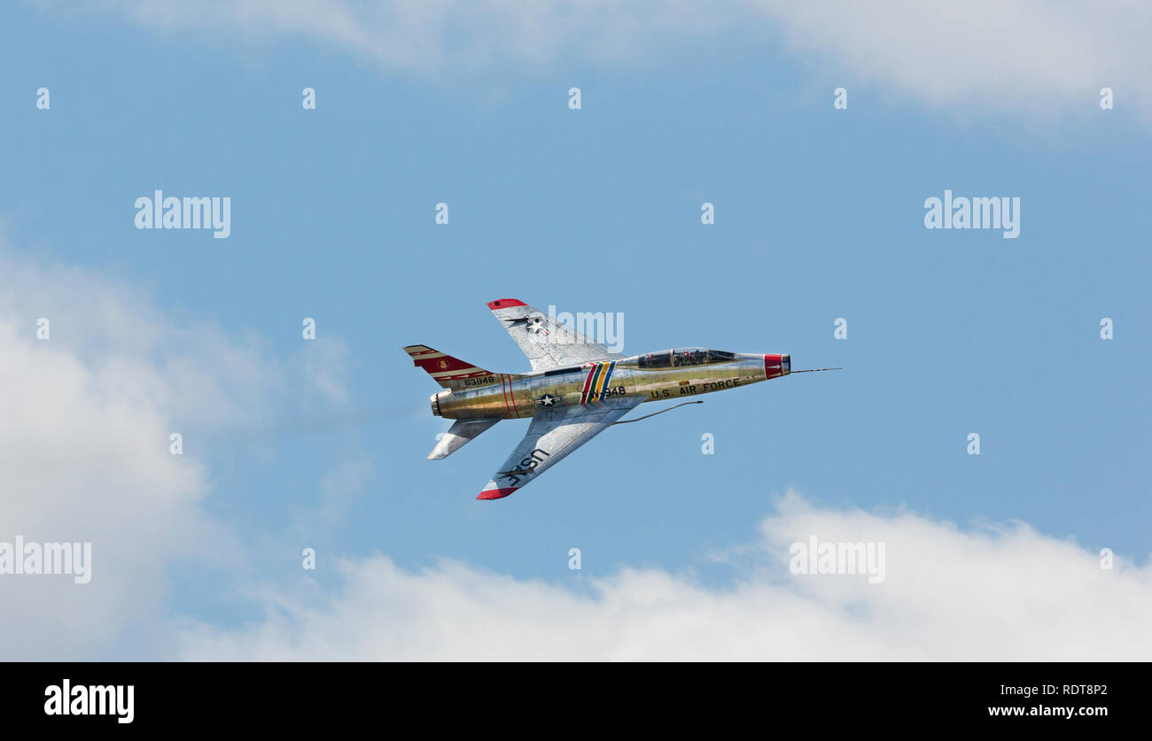 North American F 100 Super Sabre Supersonic Jet Fighter From The