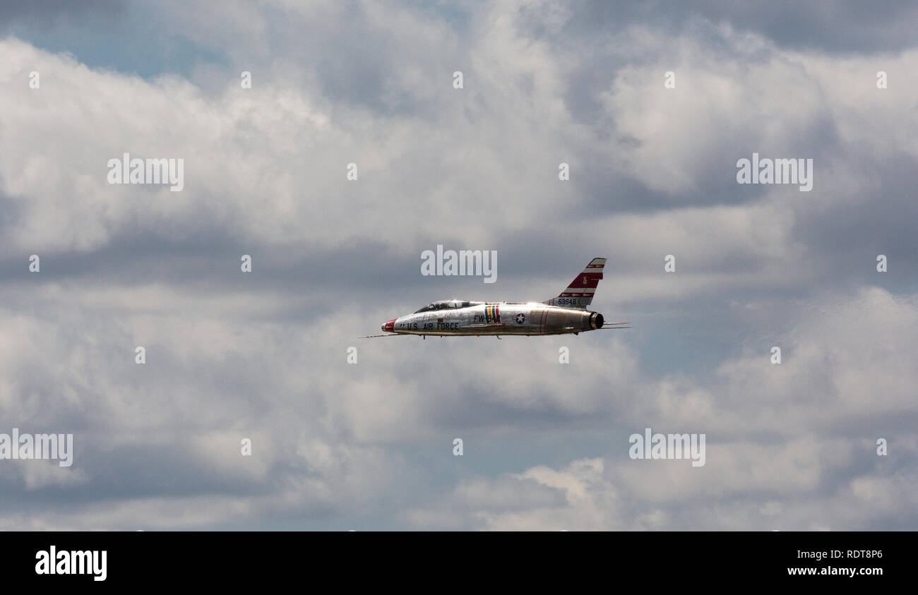 North American F 100 Super Sabre Supersonic Jet Fighter From The