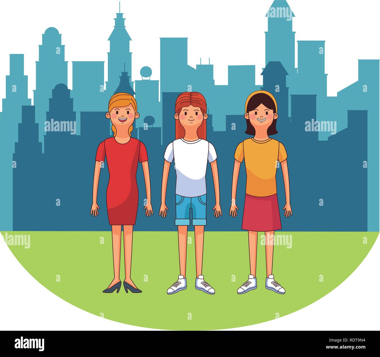 group of friends cartoon Stock Vector Image & Art - Alamy