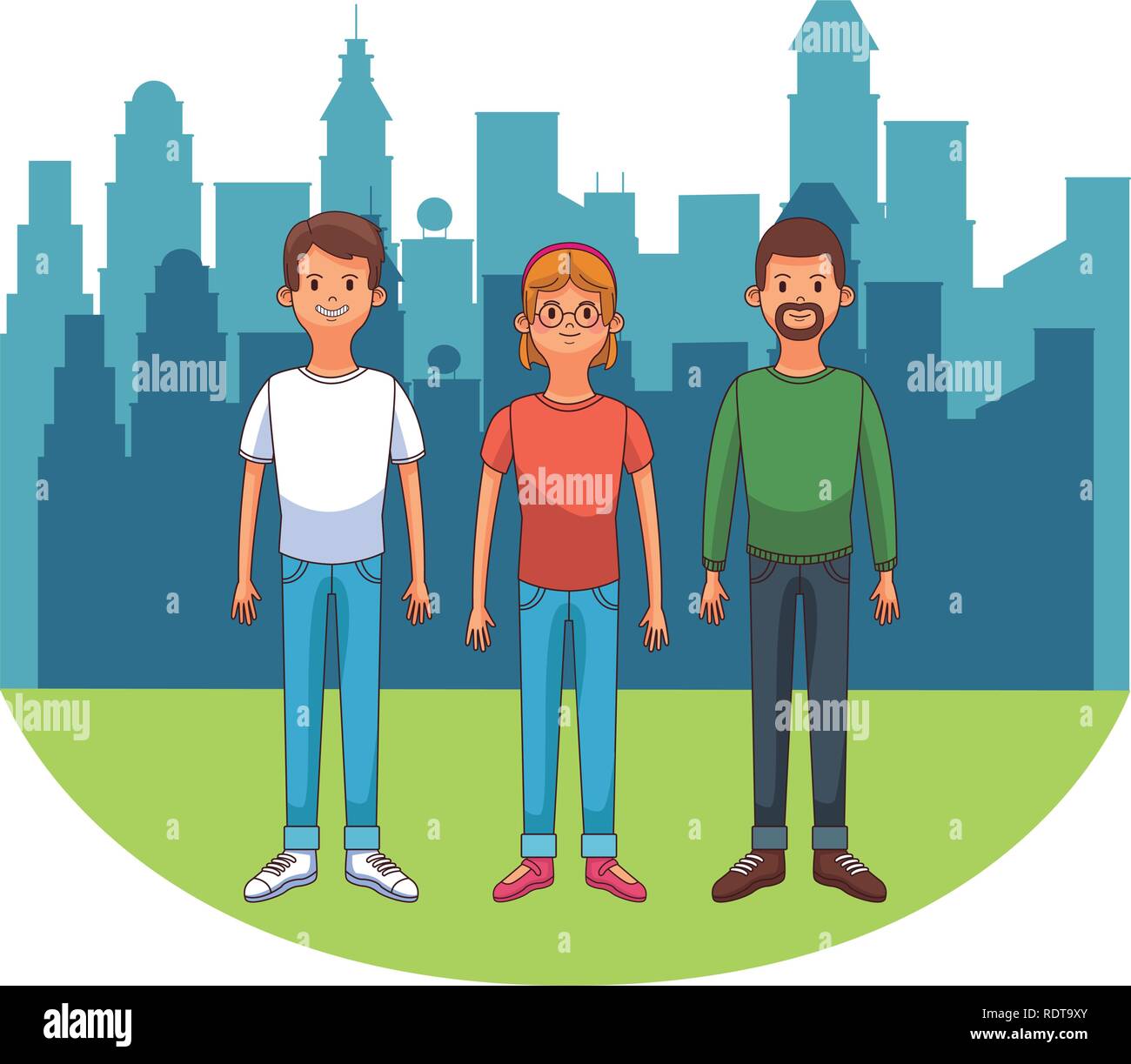 group of friends cartoon Stock Vector Image & Art - Alamy