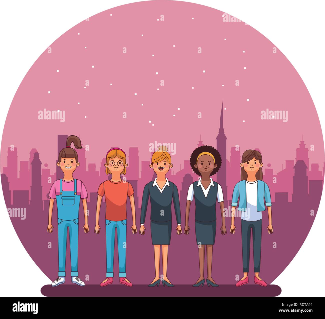 group of friends cartoon Stock Vector Image & Art - Alamy