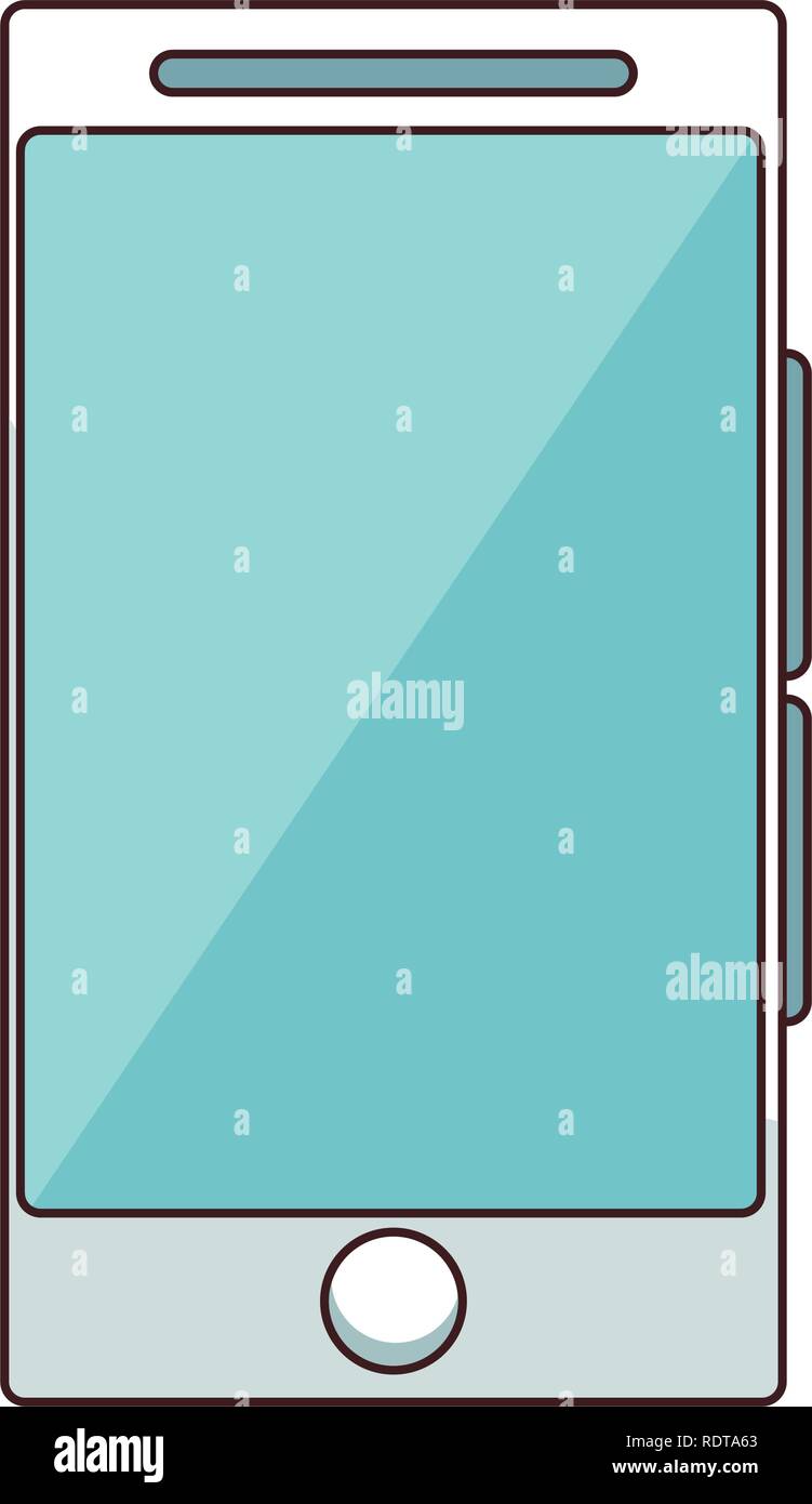 technology smartphone cartoon Stock Vector Image & Art - Alamy