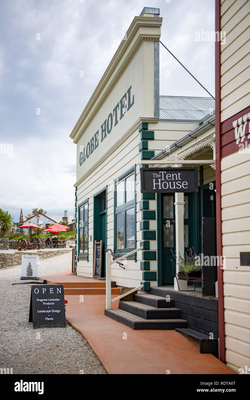 Scene in the Old Cromwell Historic Precinct of Cromwell, Central Otago ...