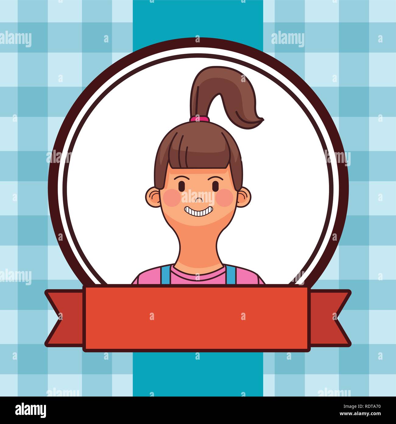 young woman upperbody cartoon Stock Vector Image & Art - Alamy