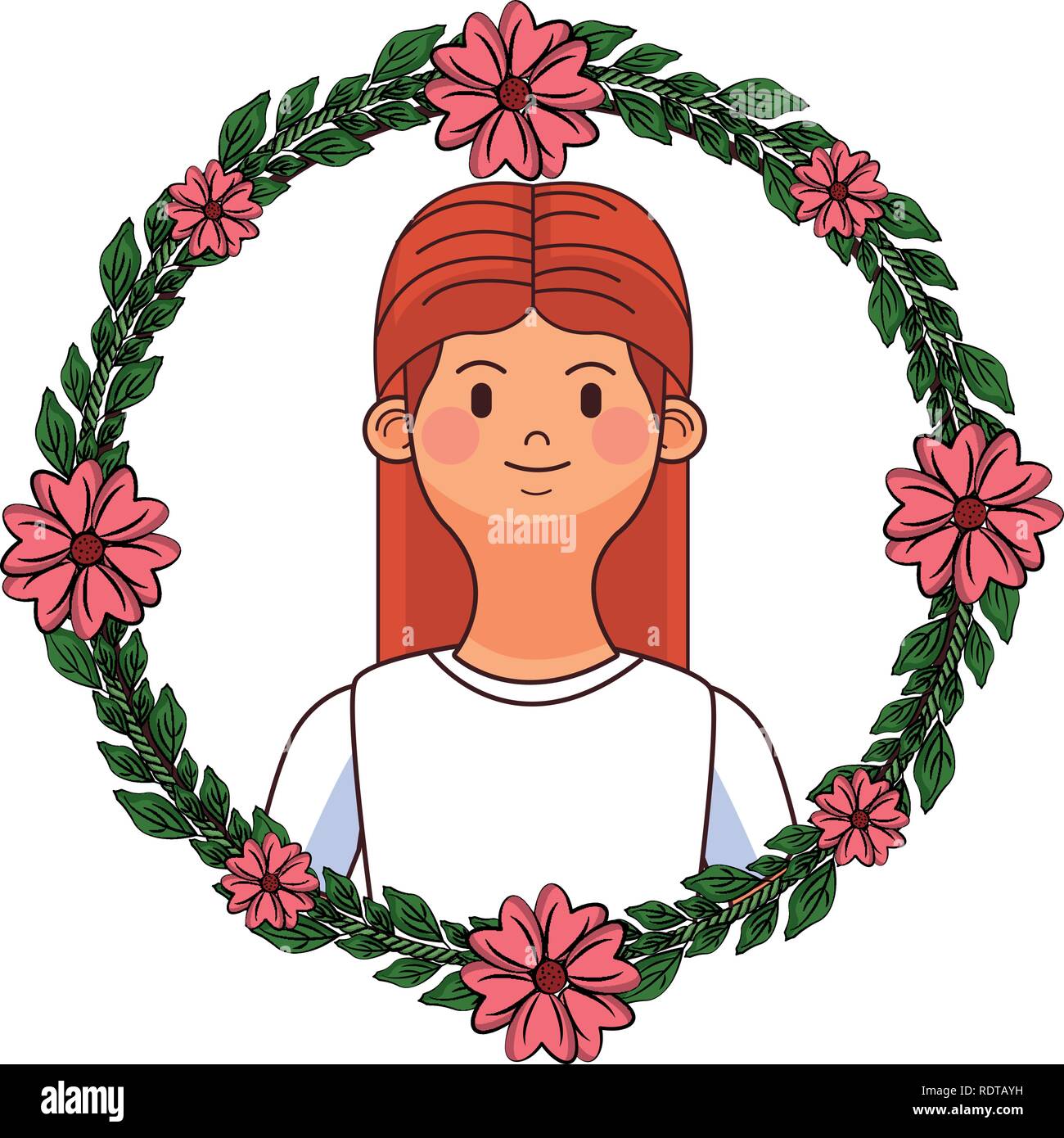 young woman upperbody cartoon Stock Vector Image & Art - Alamy