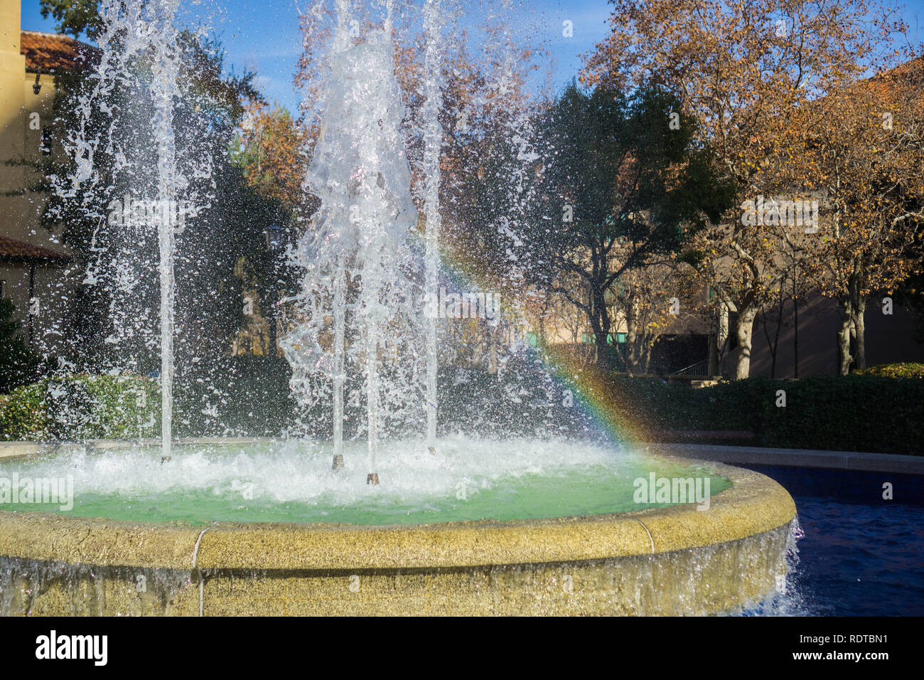 Rainbow created in water hi-res stock photography and images - Alamy