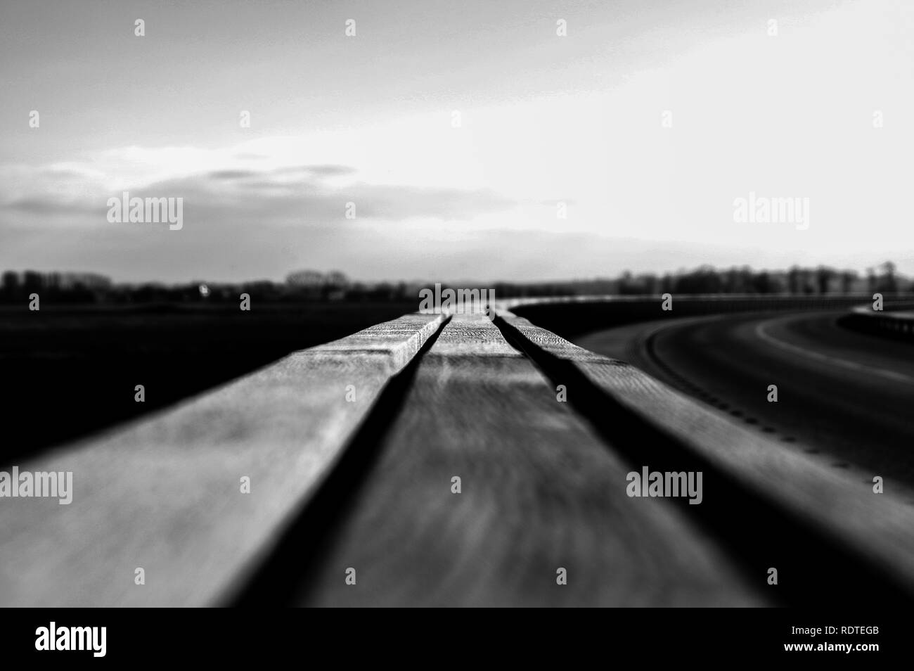 Highway bridge clear view Black and White Stock Photos & Images - Alamy