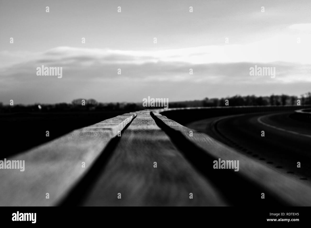 Highway bridge clear view Black and White Stock Photos & Images - Alamy