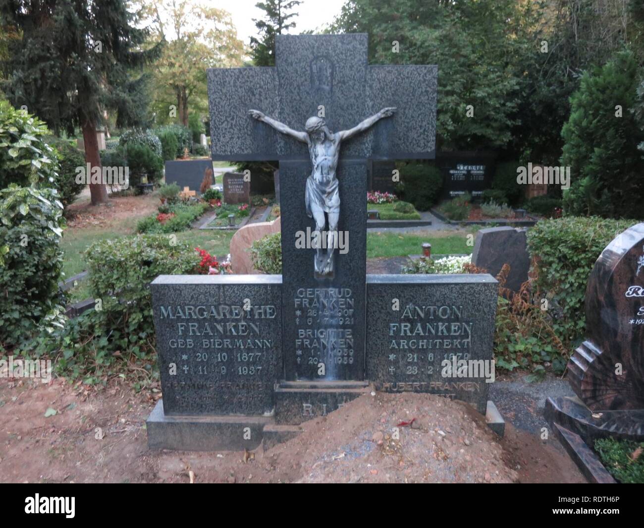 Anton Franken -grave Stock Photo - Alamy