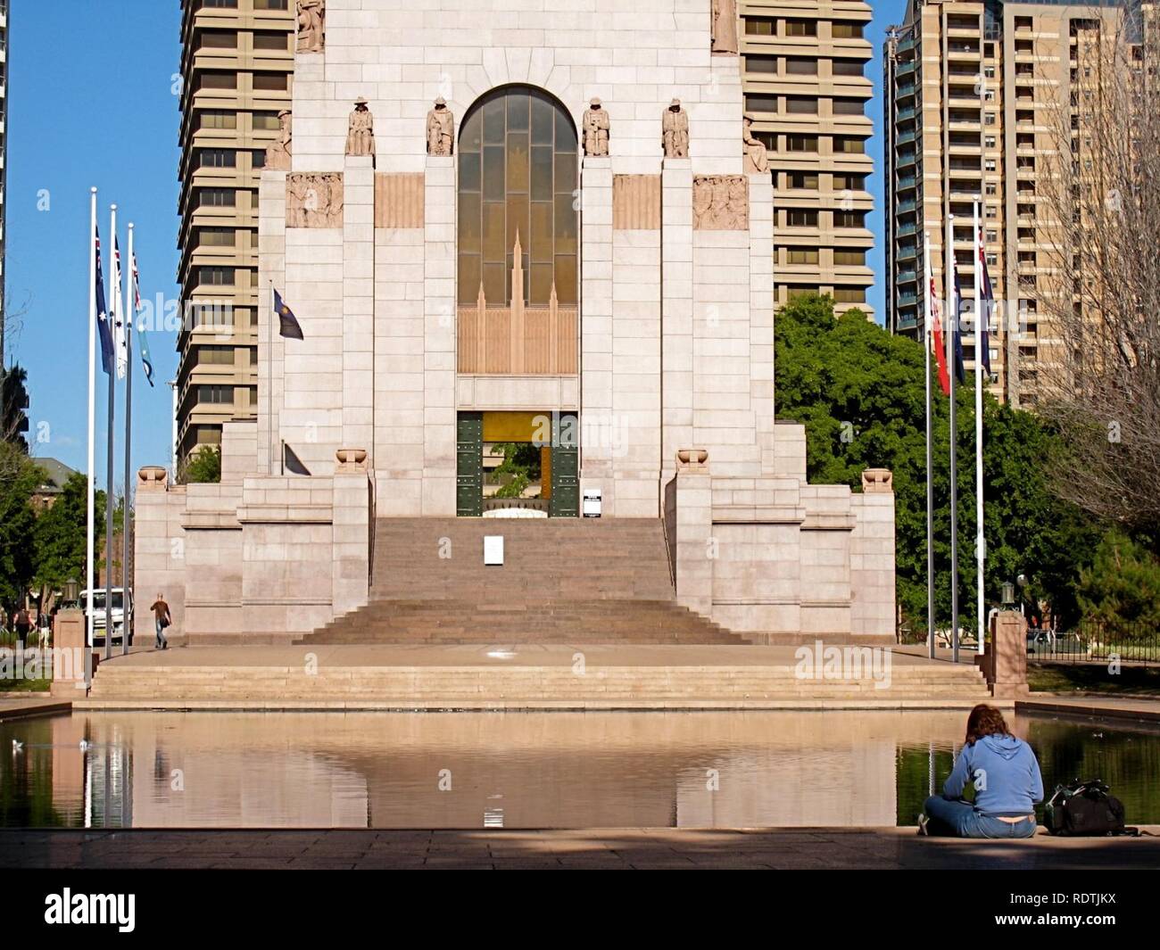 Anzac War Memorial (2687542189 Stock Photo - Alamy