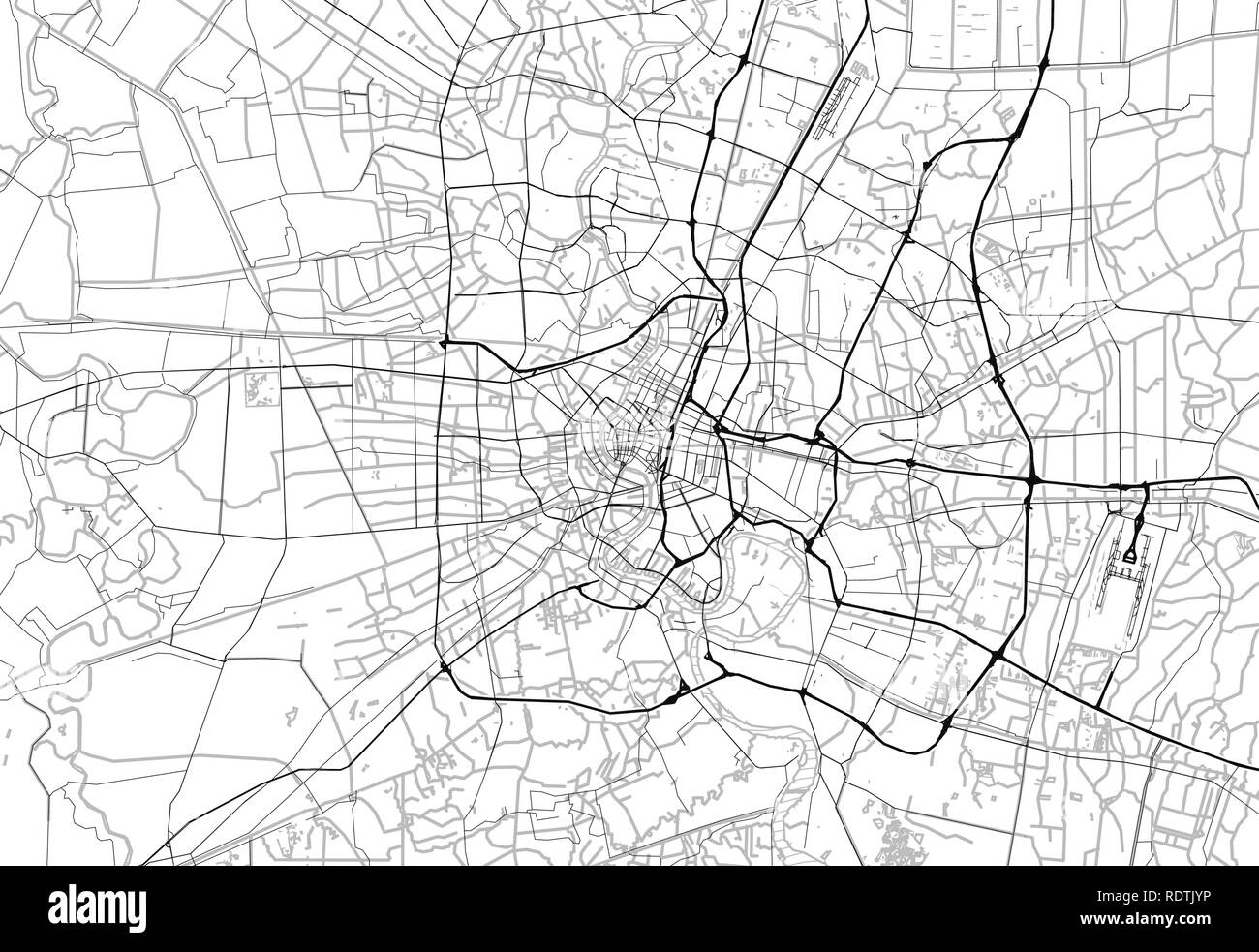 Area map of Bangkok, Thailand. This artmap of Bangkok contains ...