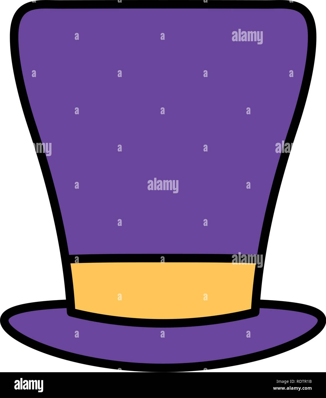 carnival top hat accessory vector illustration design Stock Vector ...