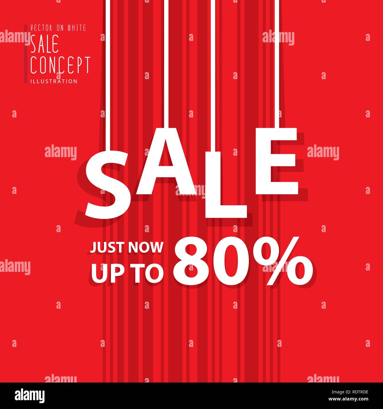 Sale heading design for banner or poster. Sale and discounts. Vector ...