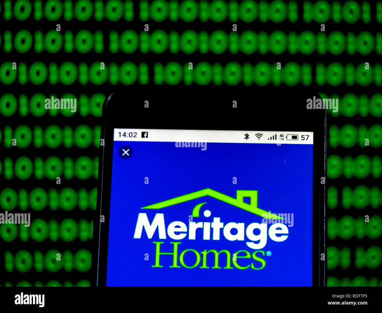 Meritage Homes Corporation Home construction company logo seen ...