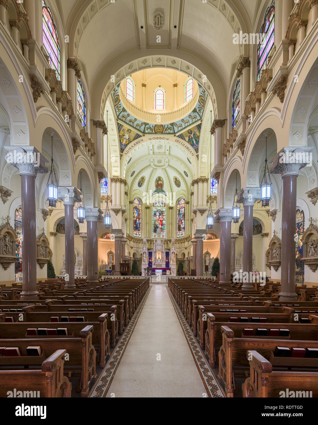 Interior Of The Sacred Heart Catholic Church In Downtown Tampa Florida