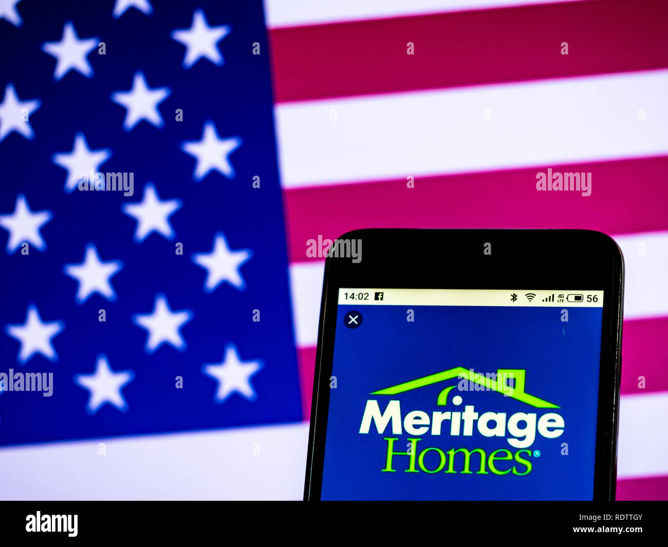 Meritage Homes Corporation Home construction company logo seen ...