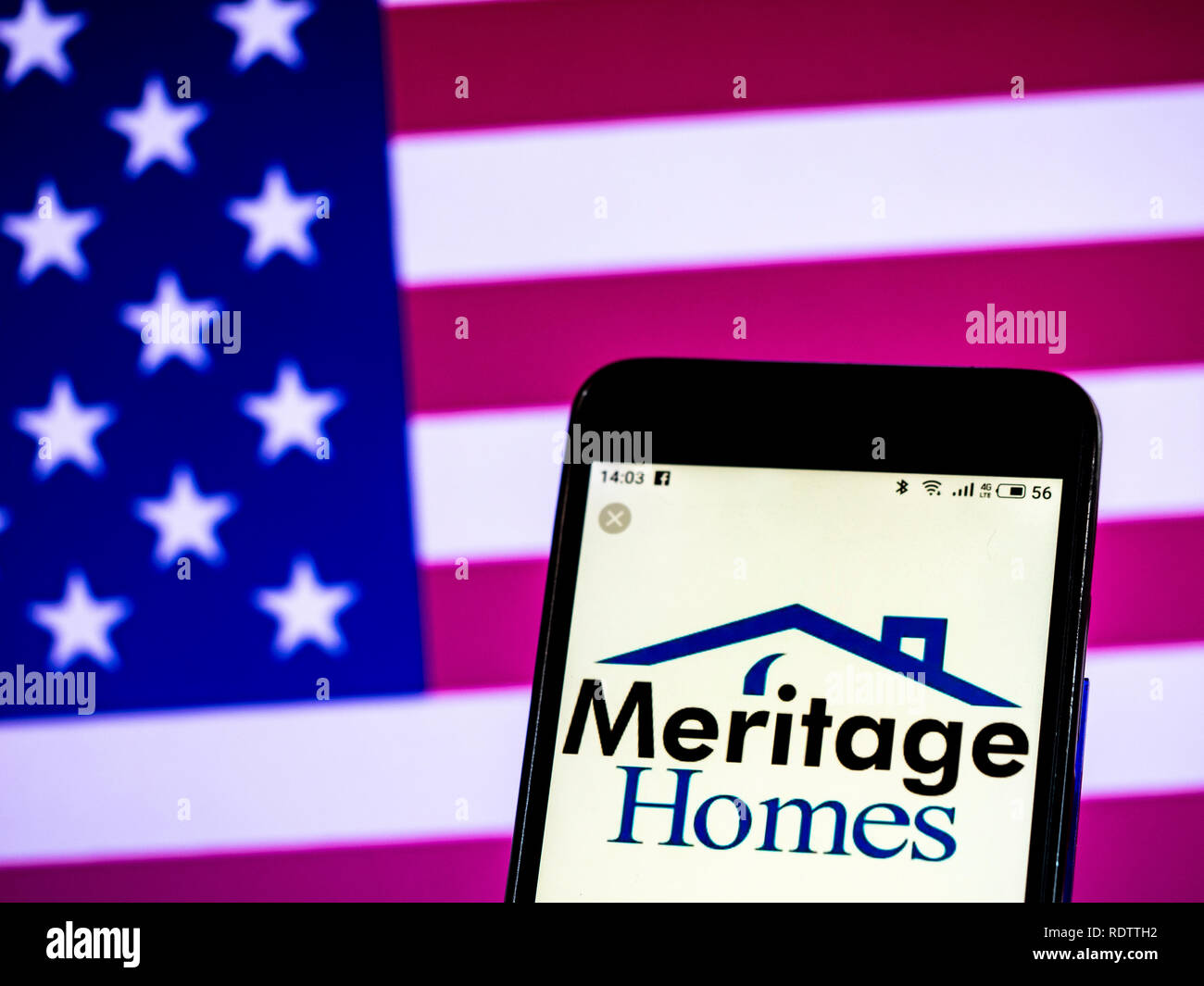 Meritage Homes Corporation Home construction company logo seen ...