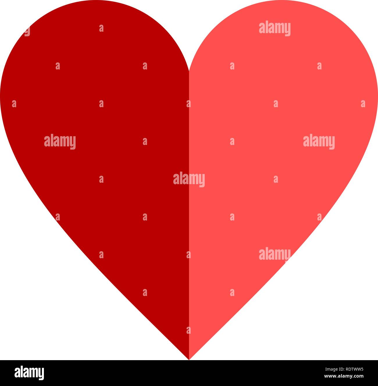 Simple red heart hi-res stock photography and images - Alamy
