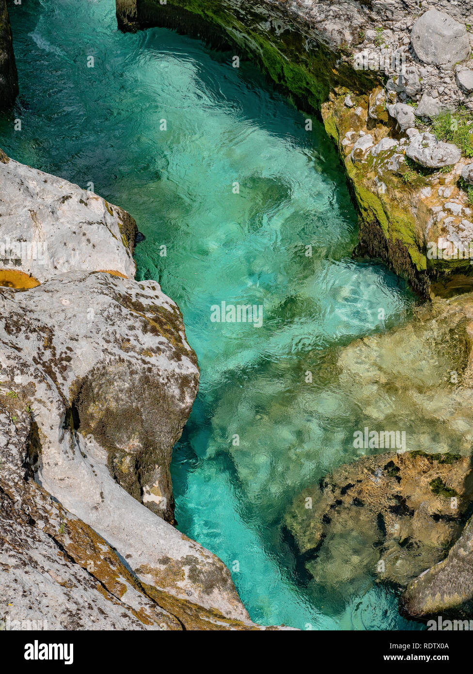 crystal clear water in a stream Stock Photo - Alamy