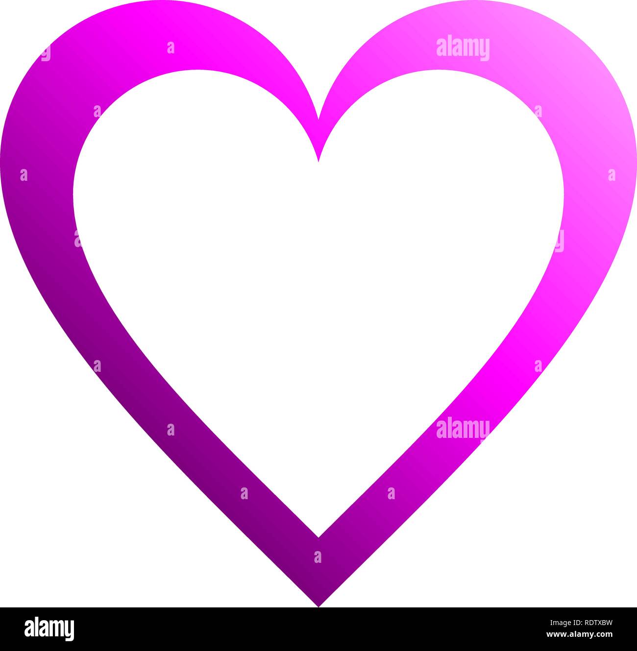 Purple Heart Outline