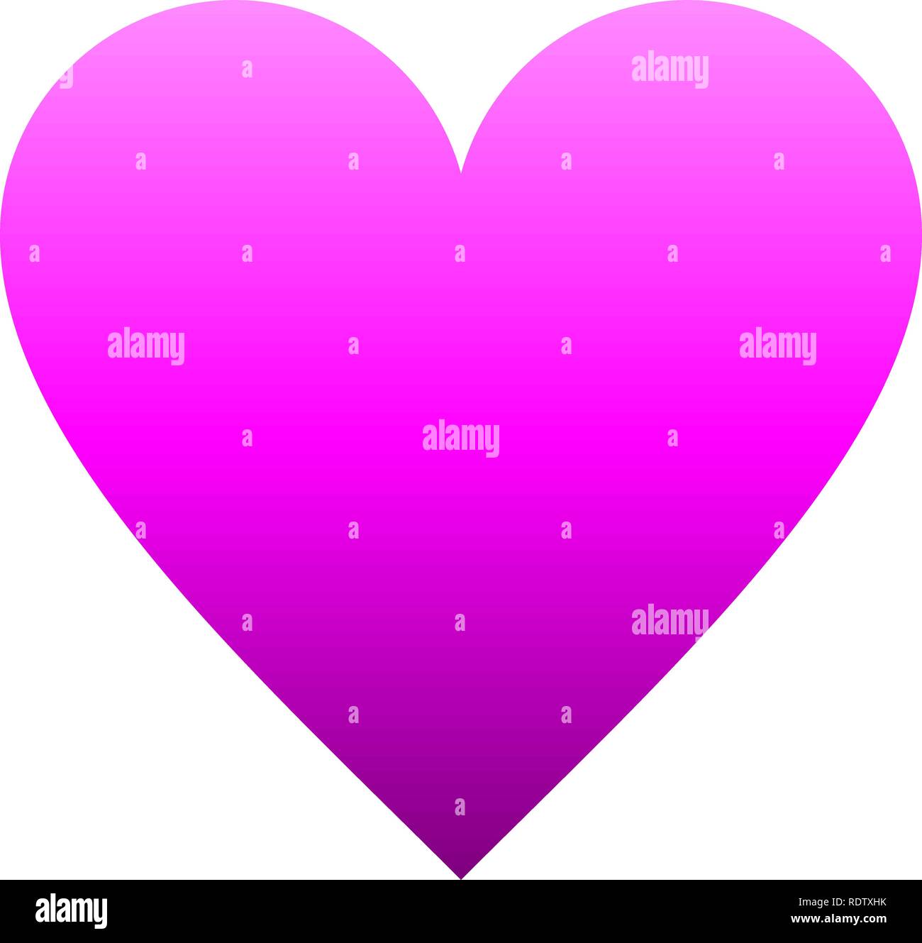 Heart symbol icon - purple gradient, isolated - vector illustration ...