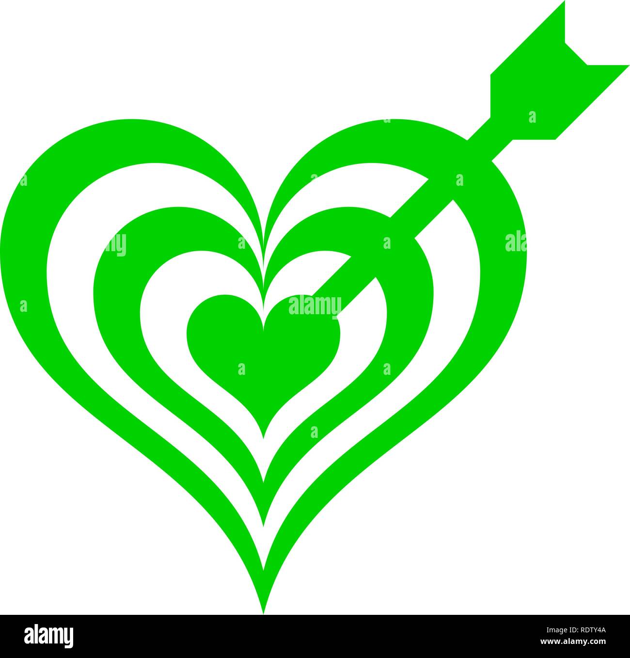 Green curved arrow Stock Vector Images - Alamy
