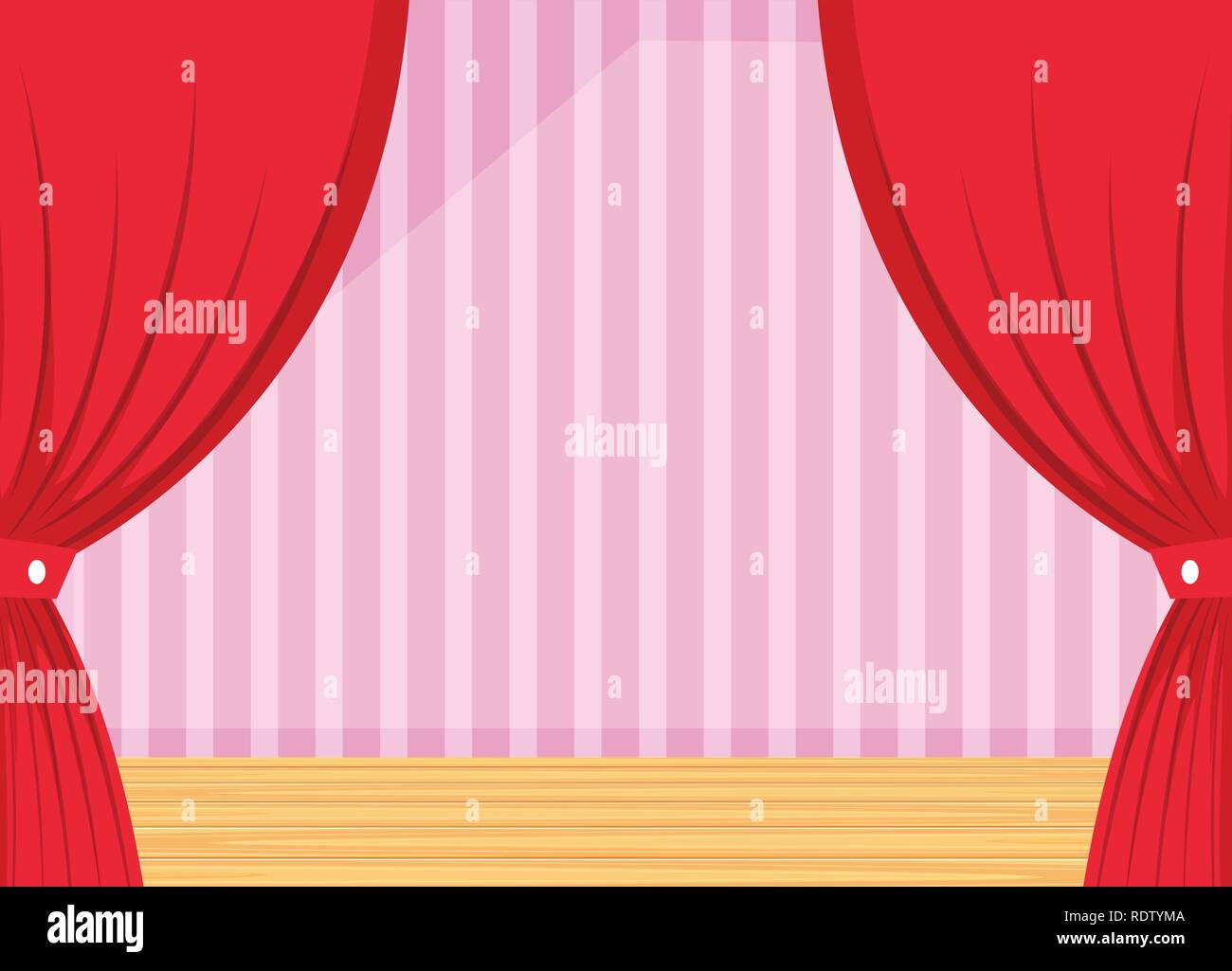 A stage curtain template illustration Stock Vector Image & Art - Alamy