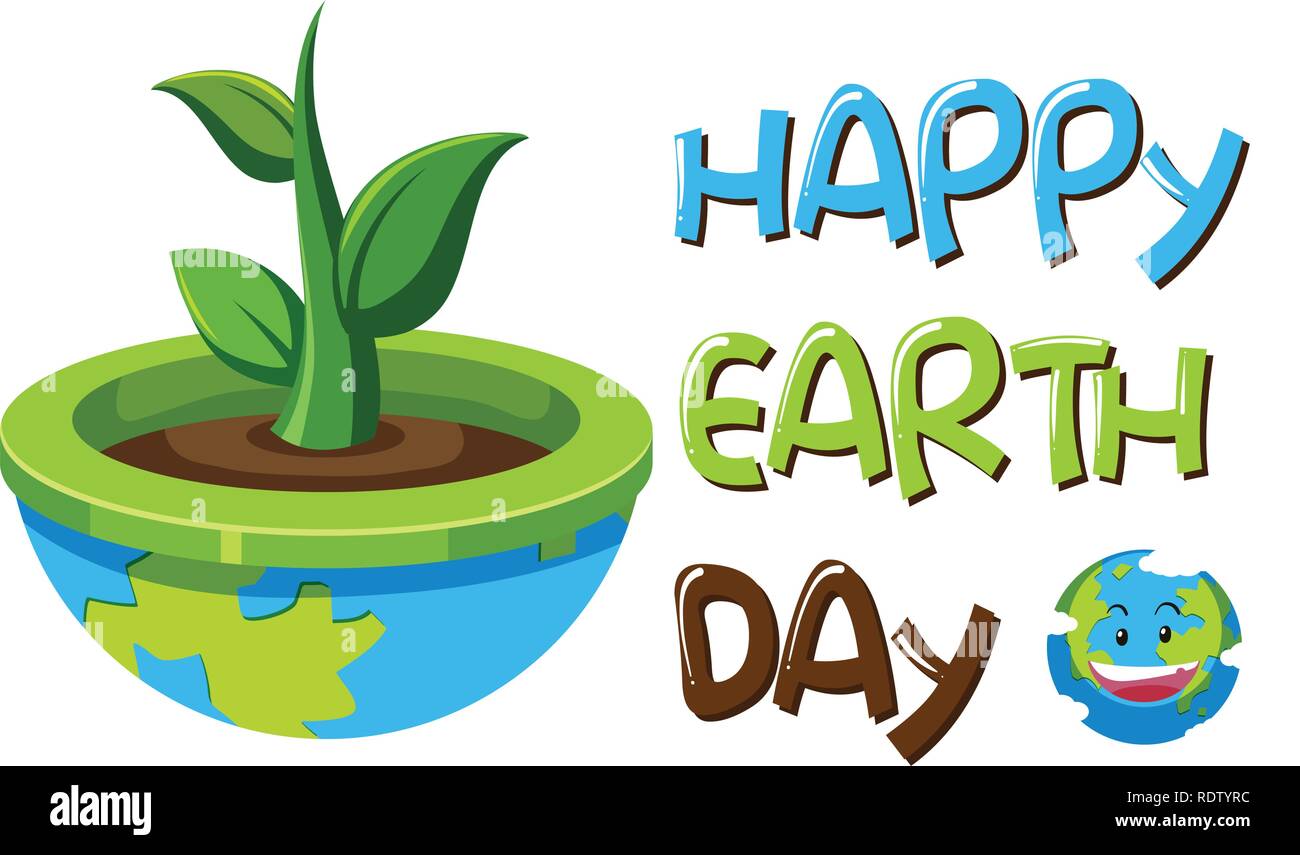An earth day symbol illustration Stock Vector Image & Art - Alamy