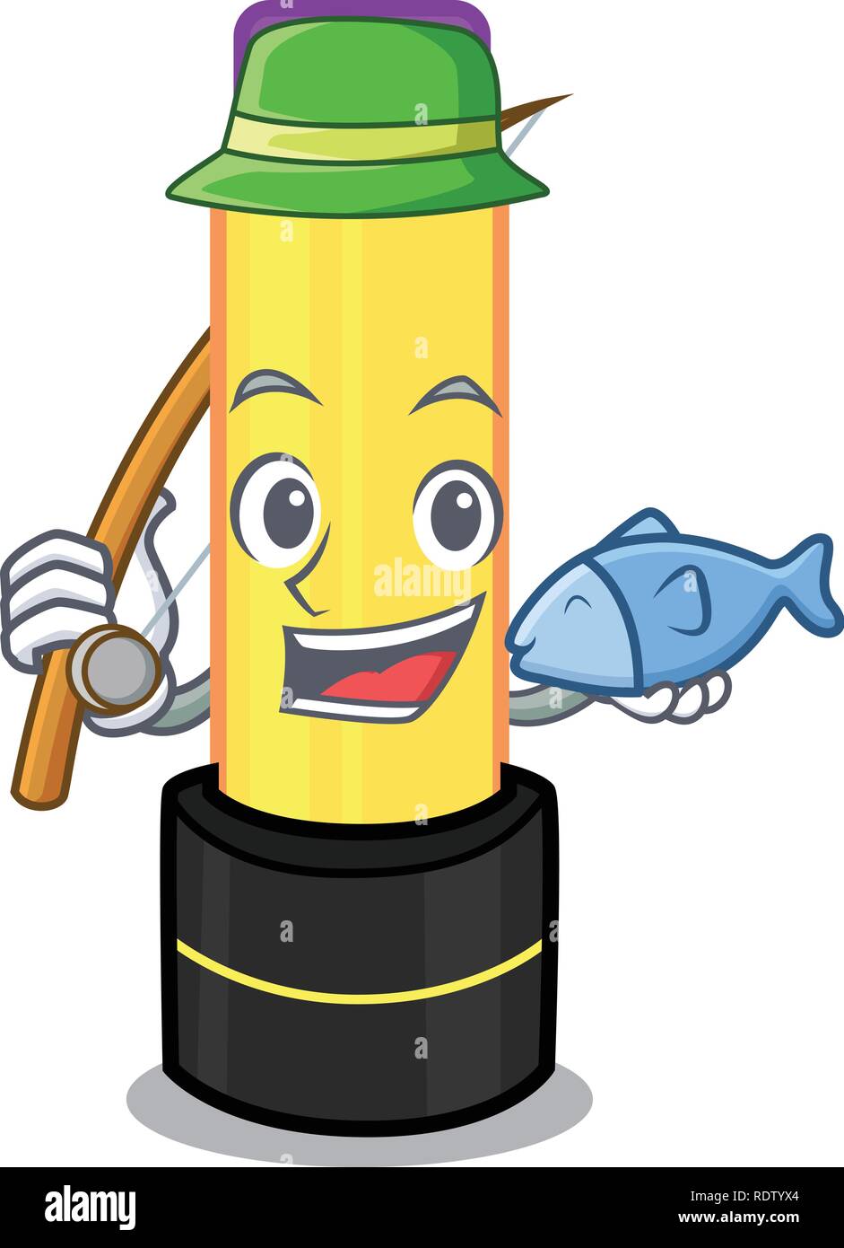Fishing lip balm isolated in thec cartoon Stock Vector Image & Art - Alamy