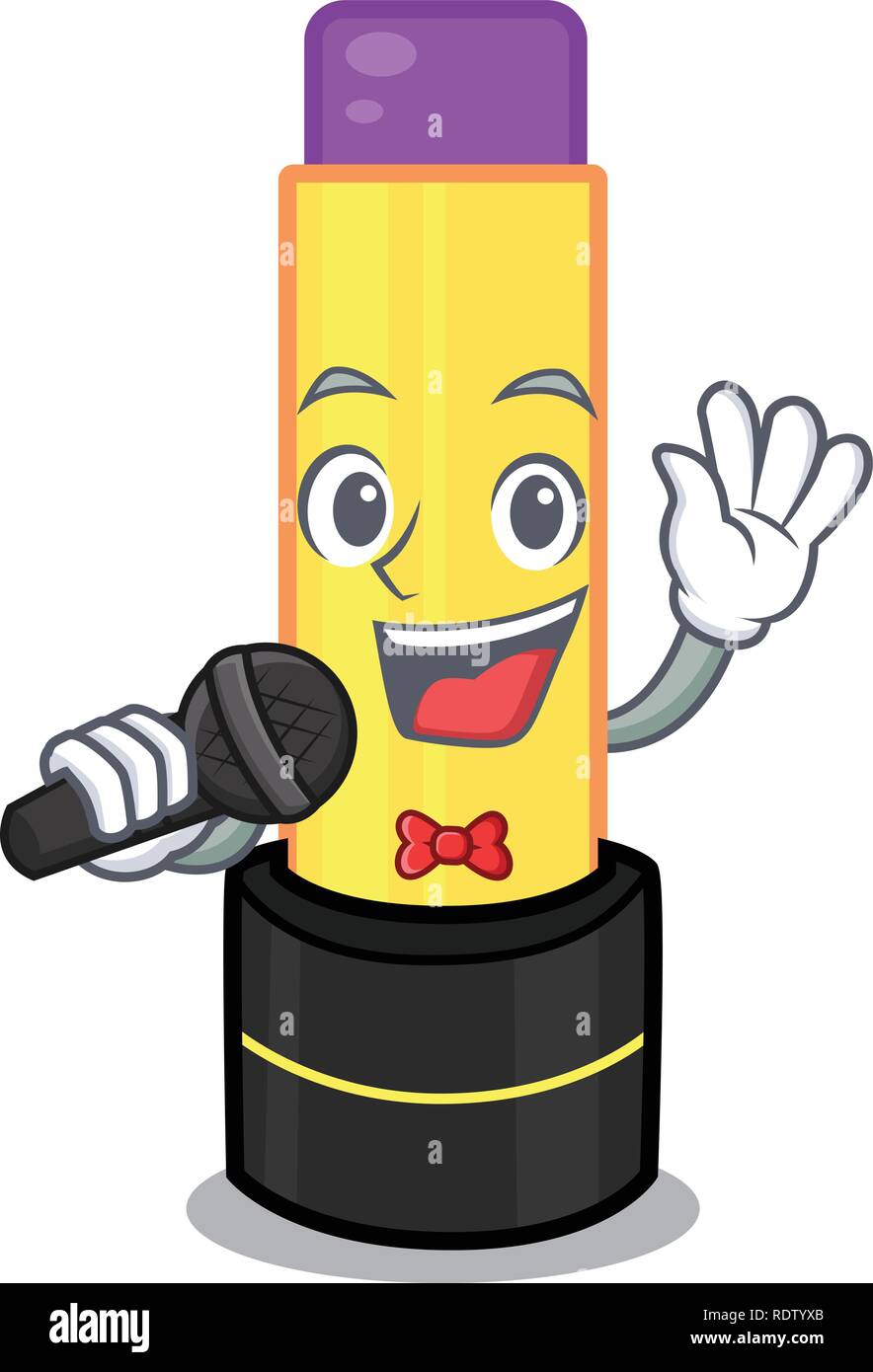 Singing lip balm isolated in thec cartoon Stock Vector Image & Art - Alamy