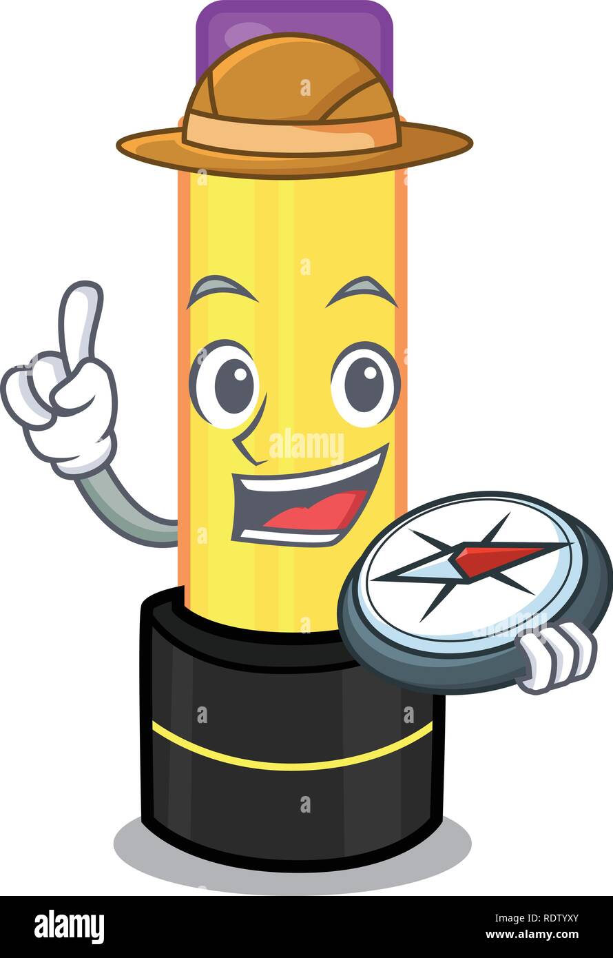 Explorer lip balm isolated in thec cartoon Stock Vector Image & Art - Alamy