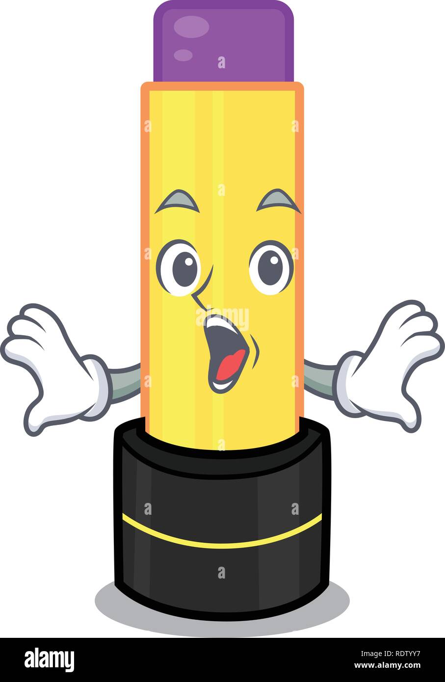 Surprised lip balm isolated in thec cartoon Stock Vector Image & Art ...