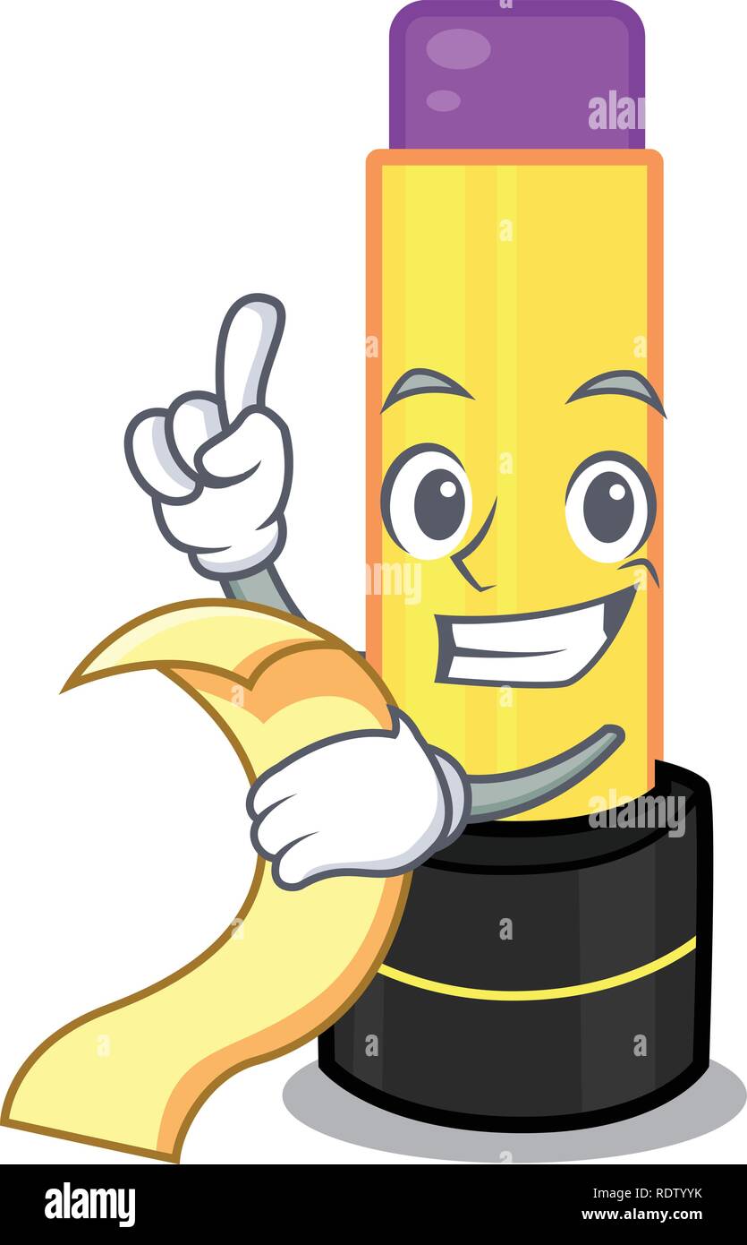 With menu lip balm isolated in thec cartoon Stock Vector Image & Art ...