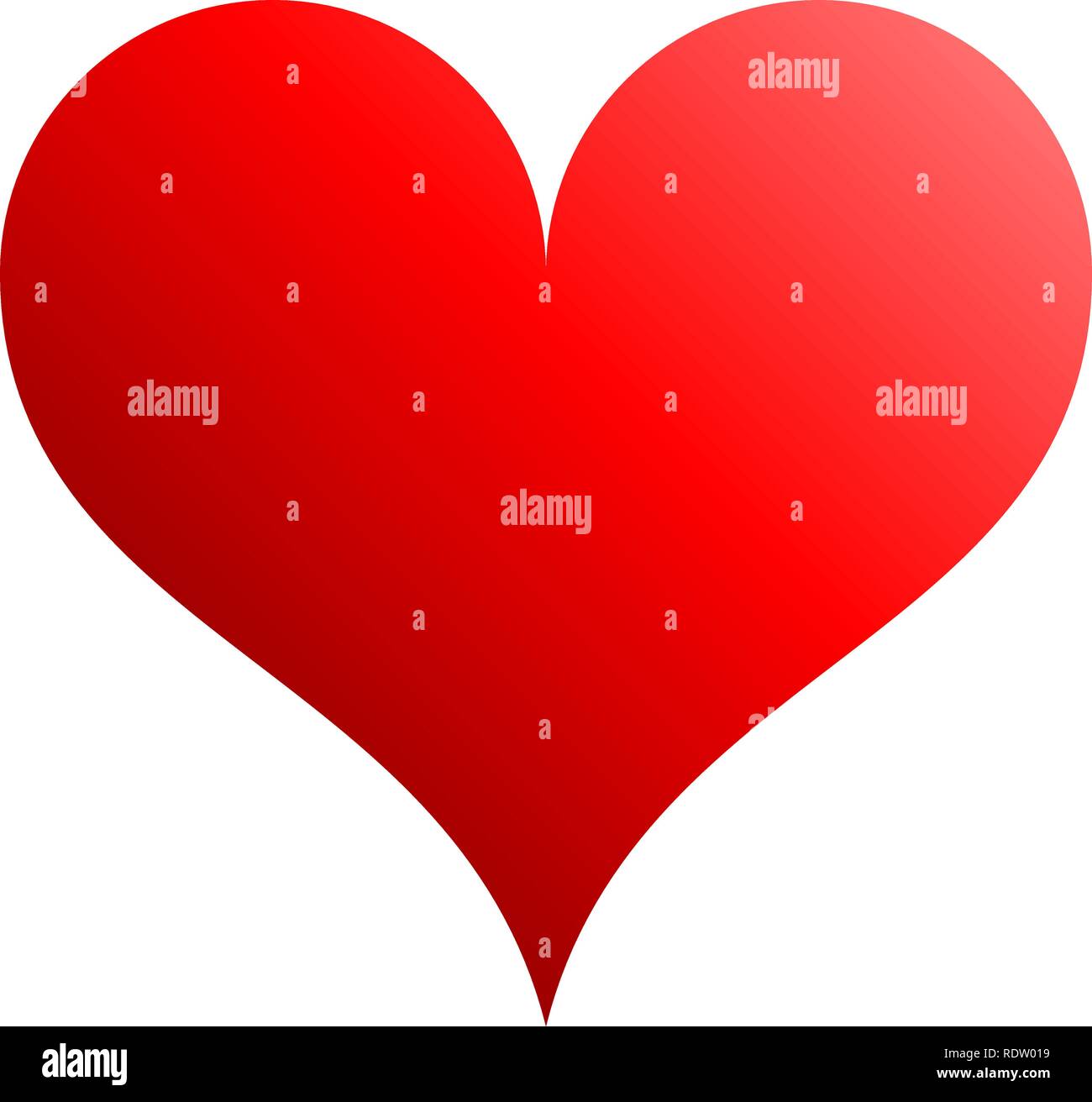 Heart symbol icon - red gradient, isolated - vector illustration Stock ...