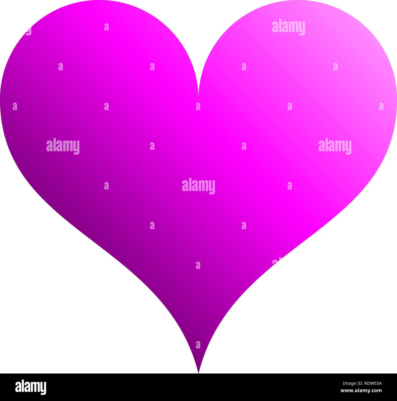 Heart symbol icon - purple gradient, isolated - vector illustration ...