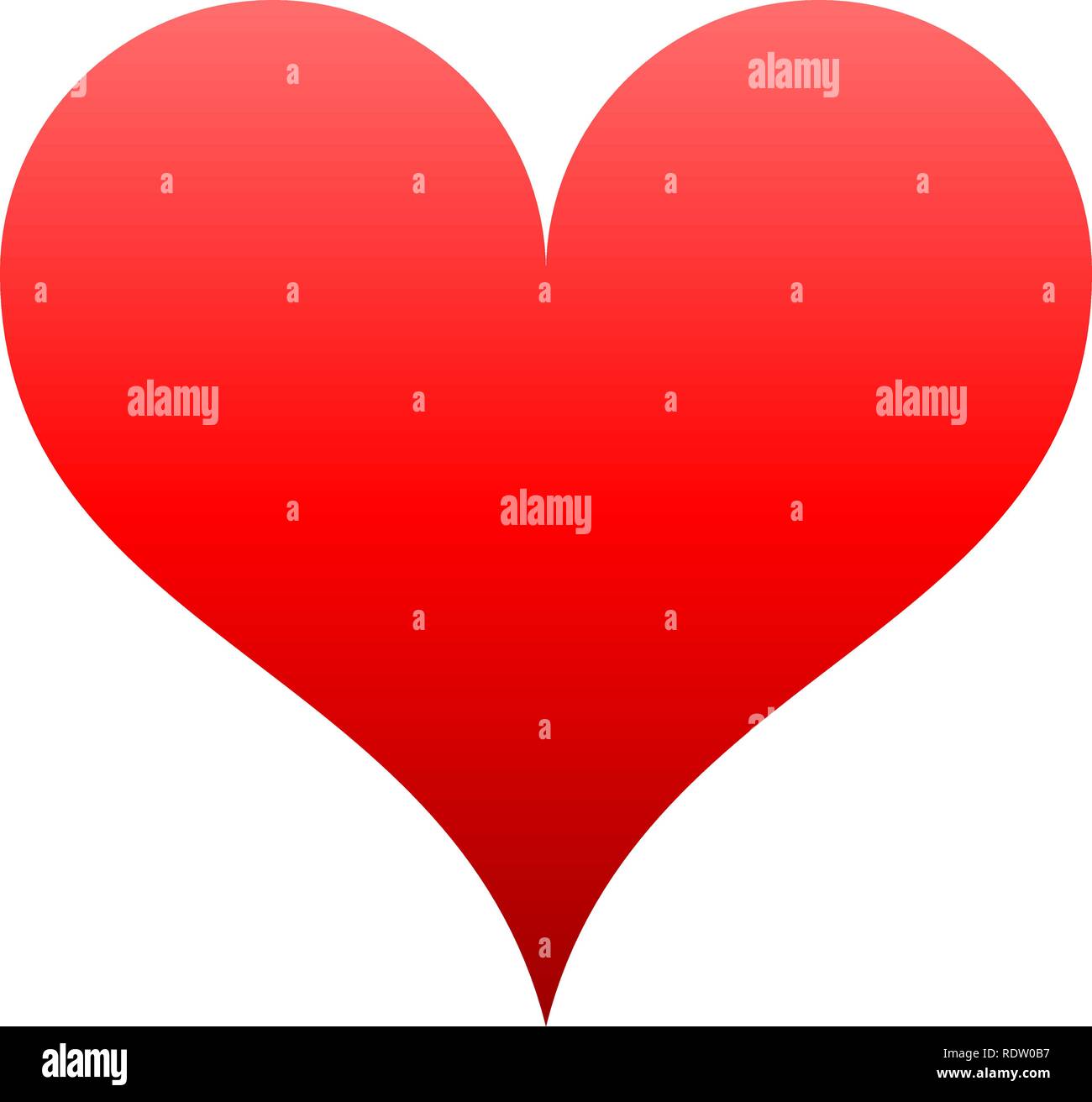 Heart symbol icon - red gradient, isolated - vector illustration Stock ...
