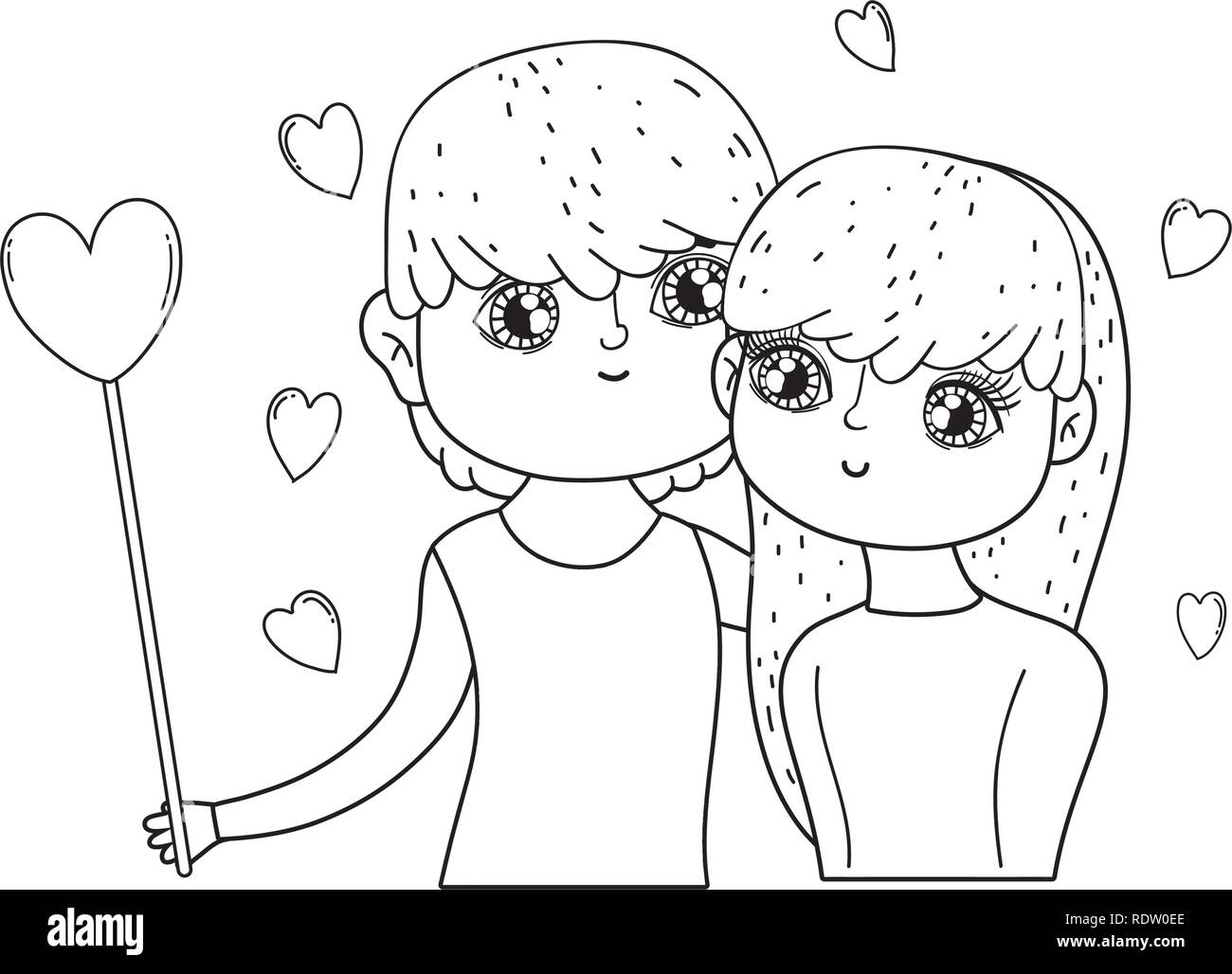 Female teen floating Stock Vector Images - Alamy