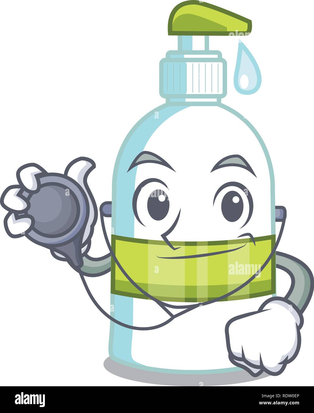 Doctor liquid soap in the character bottles Stock Vector Image & Art ...